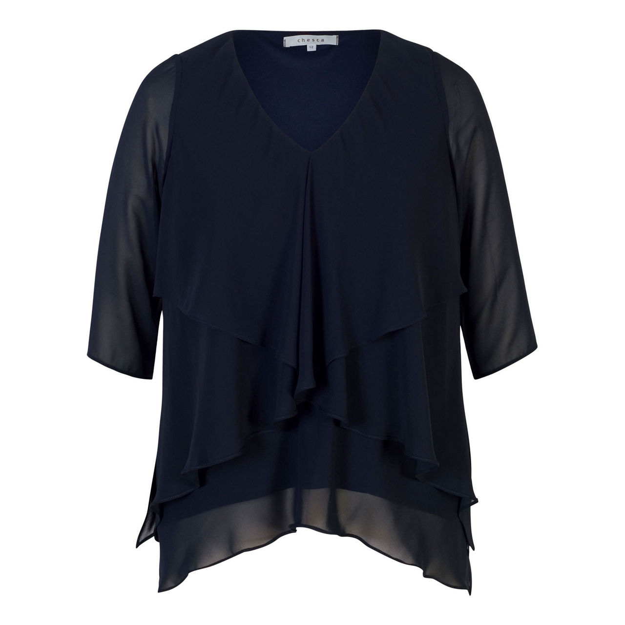 Double Layer Chiffon Top