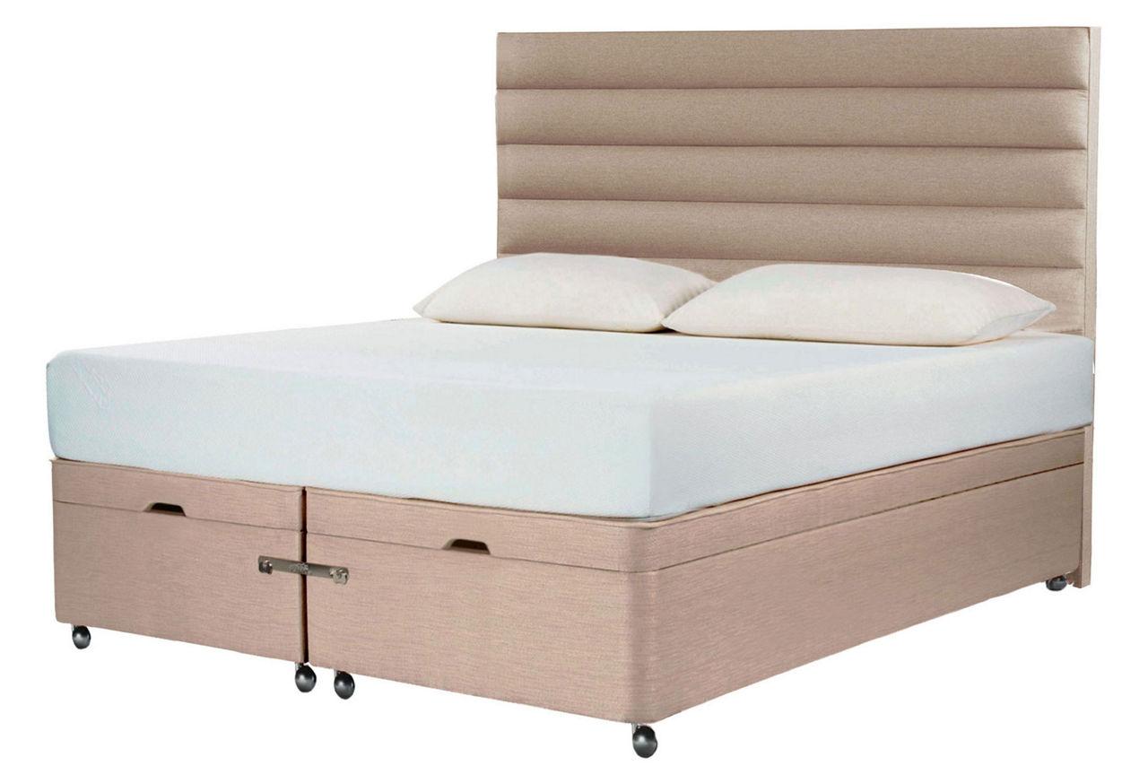 Tempur Moulton Power Ottoman Tweed Malt Beige | Arnotts