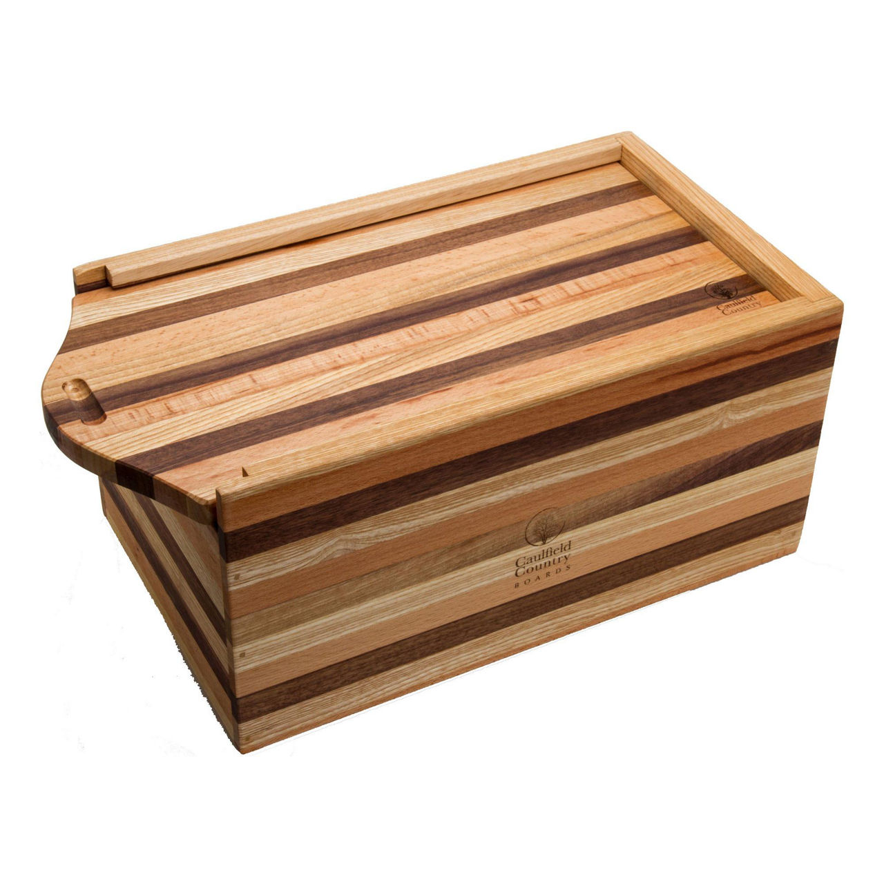 CAULFIELD COUNTRY BOARDS Bread Bin With Sliding Breadboard Lid