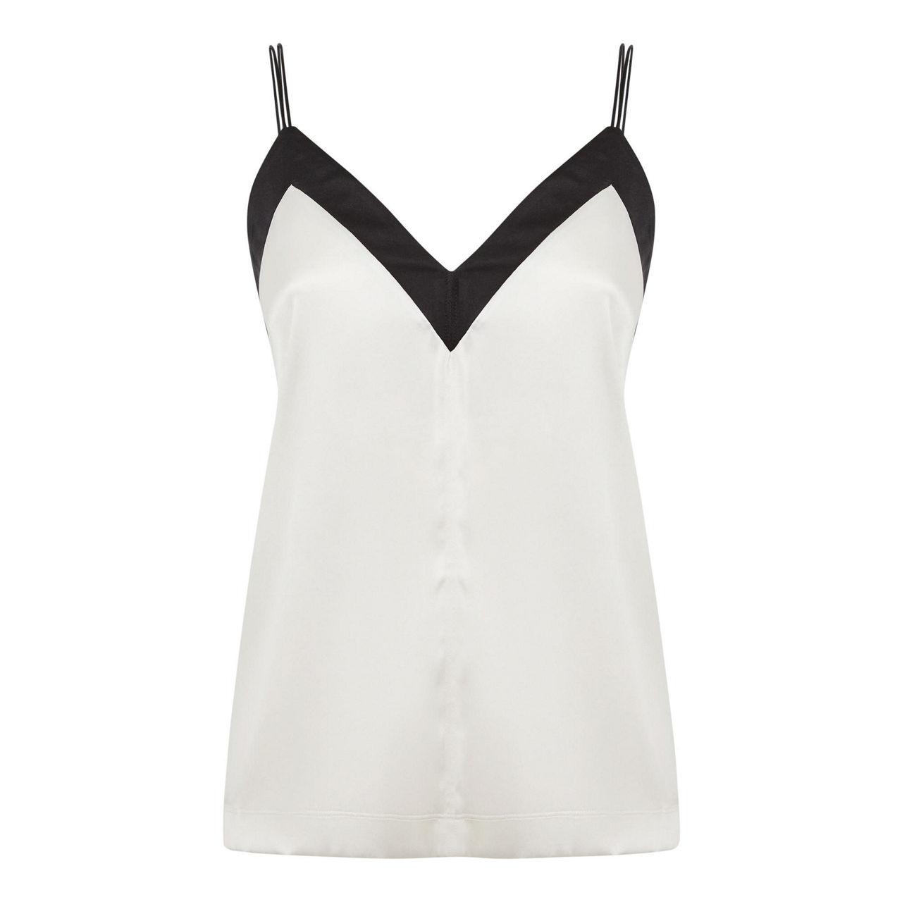 REISS Payton Silk-Blend Colour Block Cami