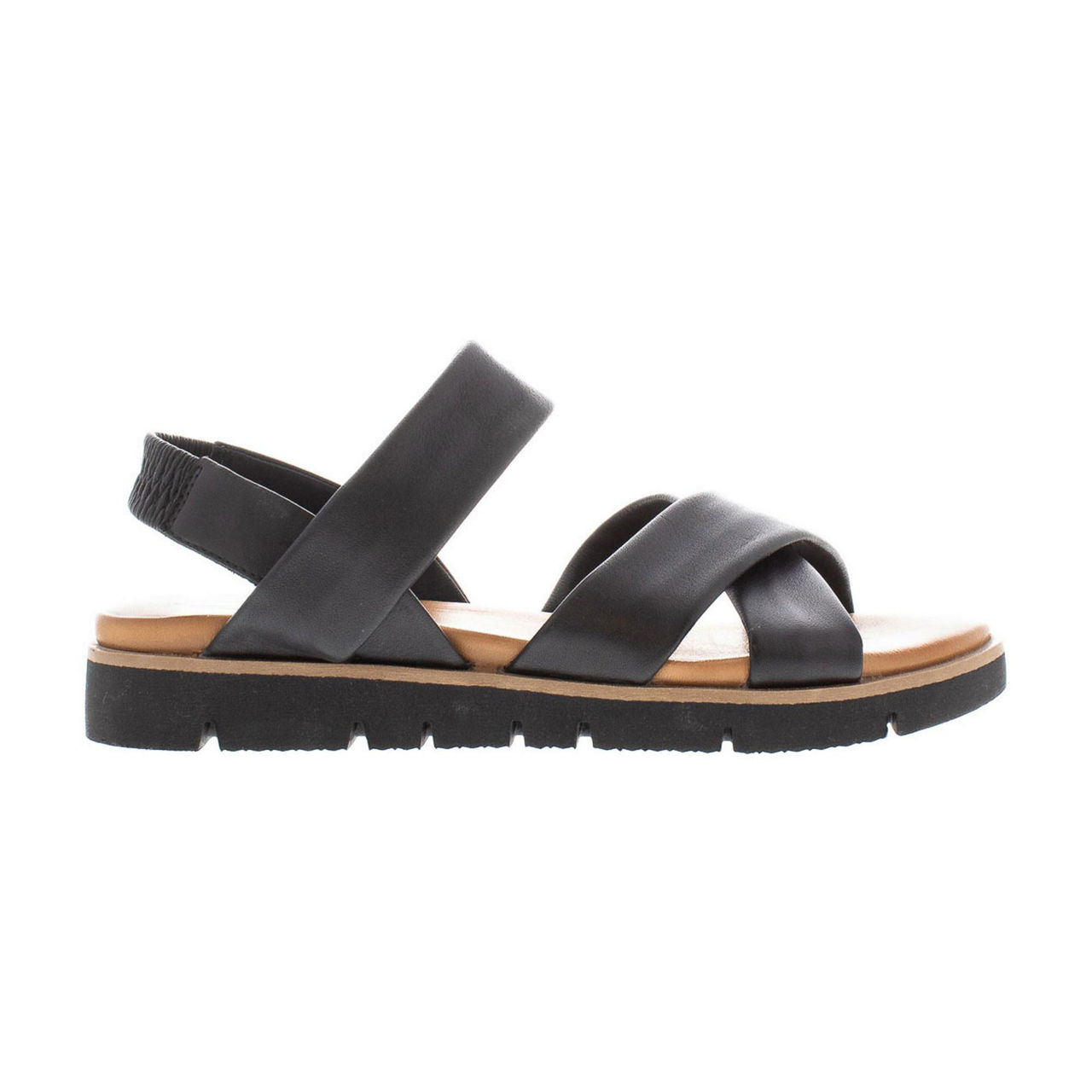 Connie Leather Cross Over Sandals