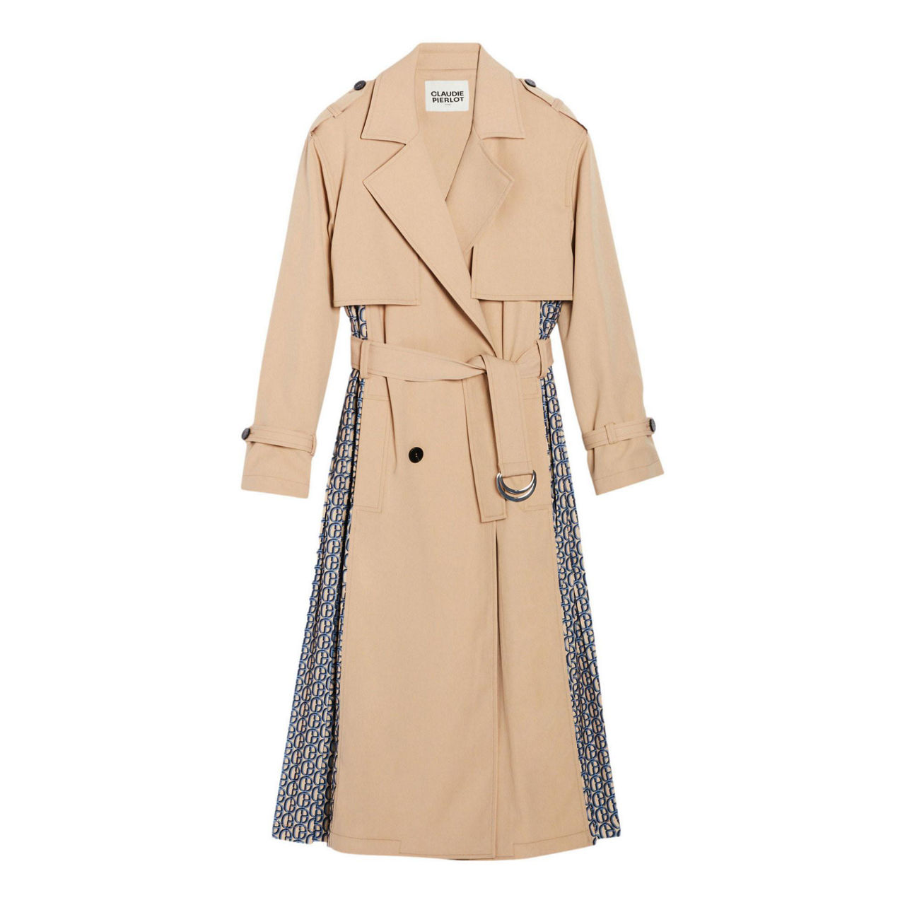 CLAUDIE PIERLOT Gina Monogram Motif Trench Coat