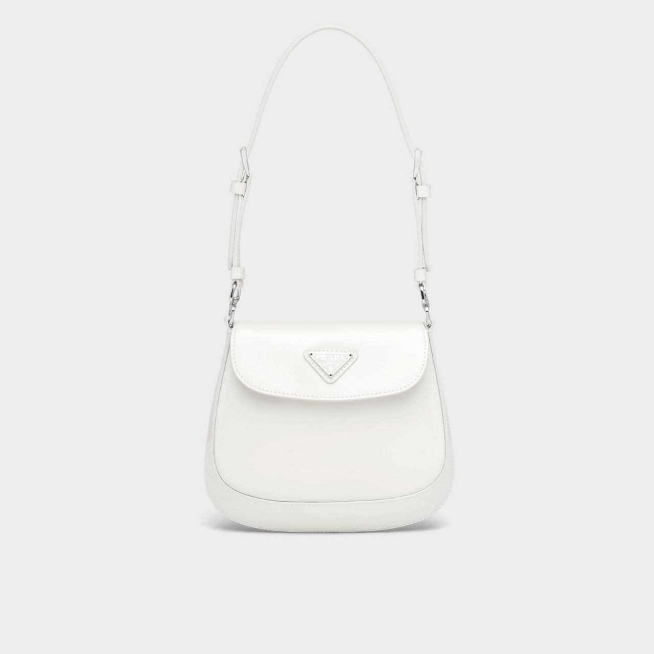 PRADA Cleo Mini Brushed Leather Crossbody Bag