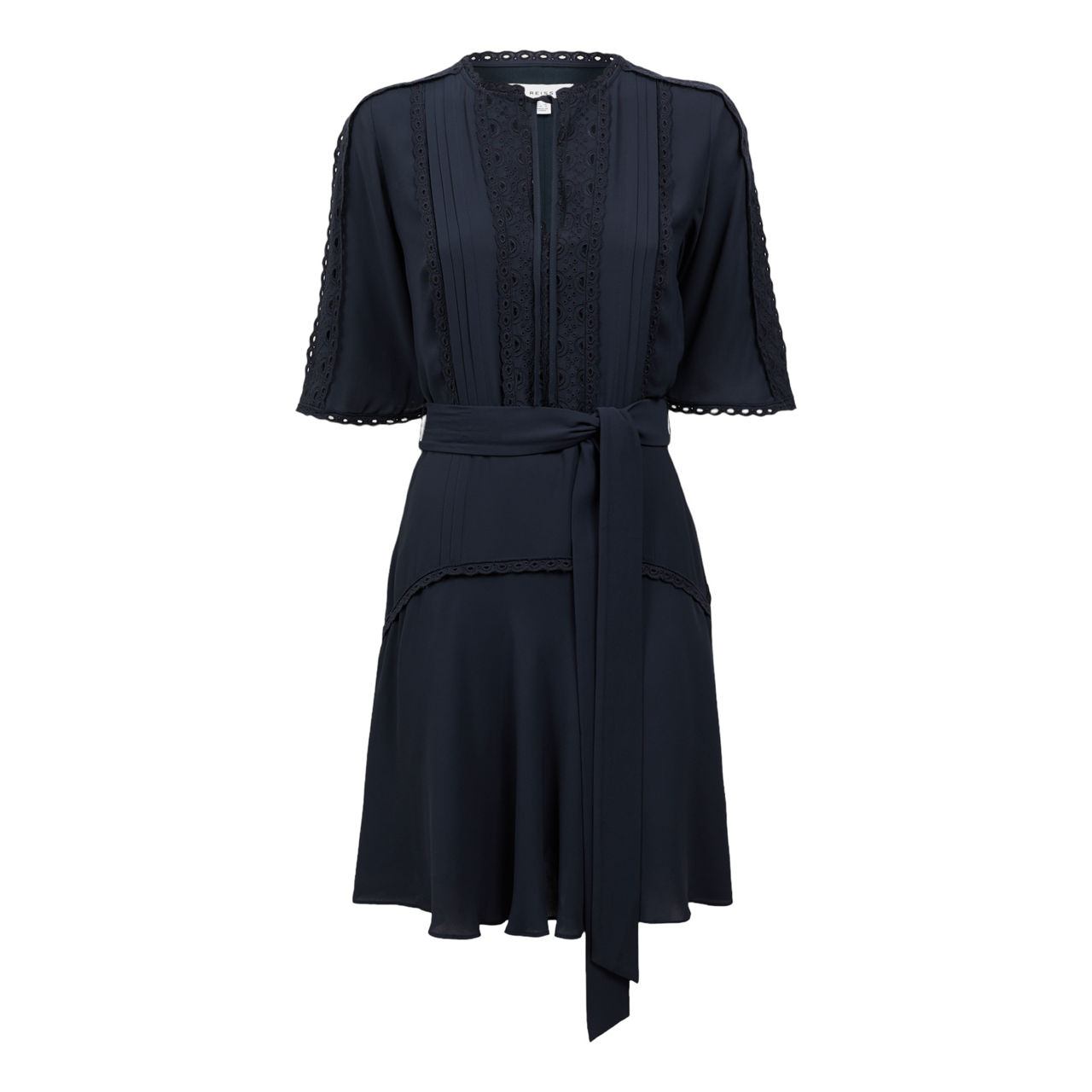 Felicity High Neck Lace Mini Dress