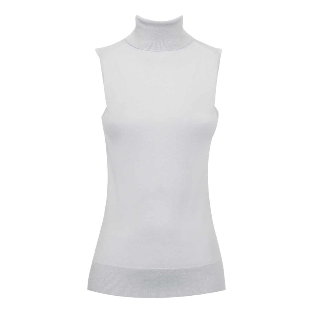 Edna Merino Wool Sleeveless Roll Neck Top
