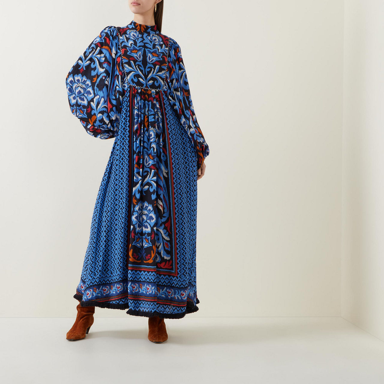 FARM RIO Printed Flared Dress