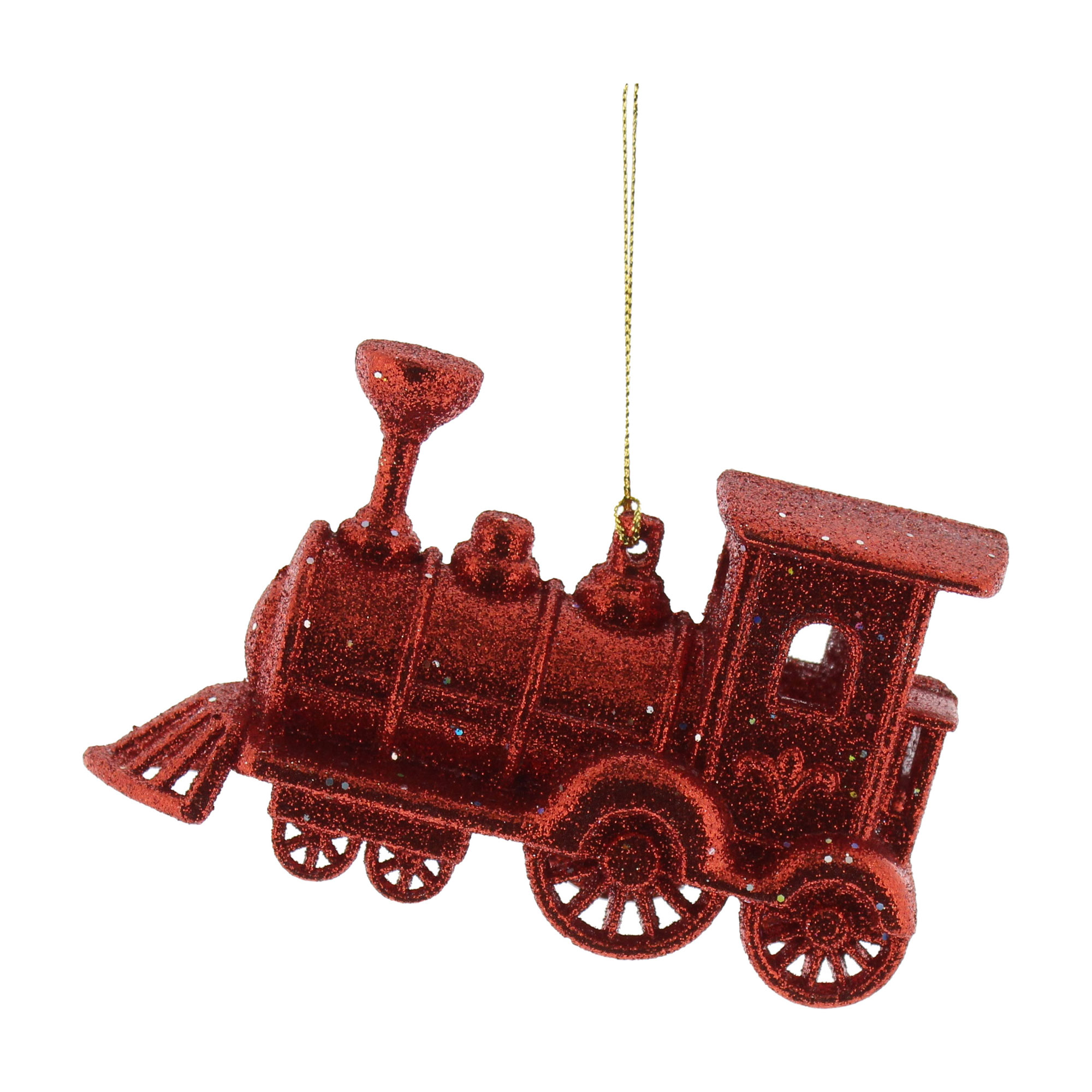 FESTIVE PRODUCTIONS Glitter Train Tree Decoration