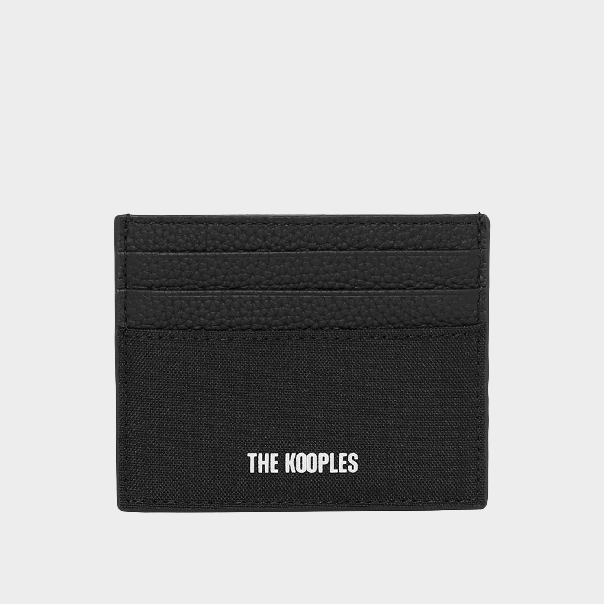 THE KOOPLES Logo Grained Leather Cardholder
