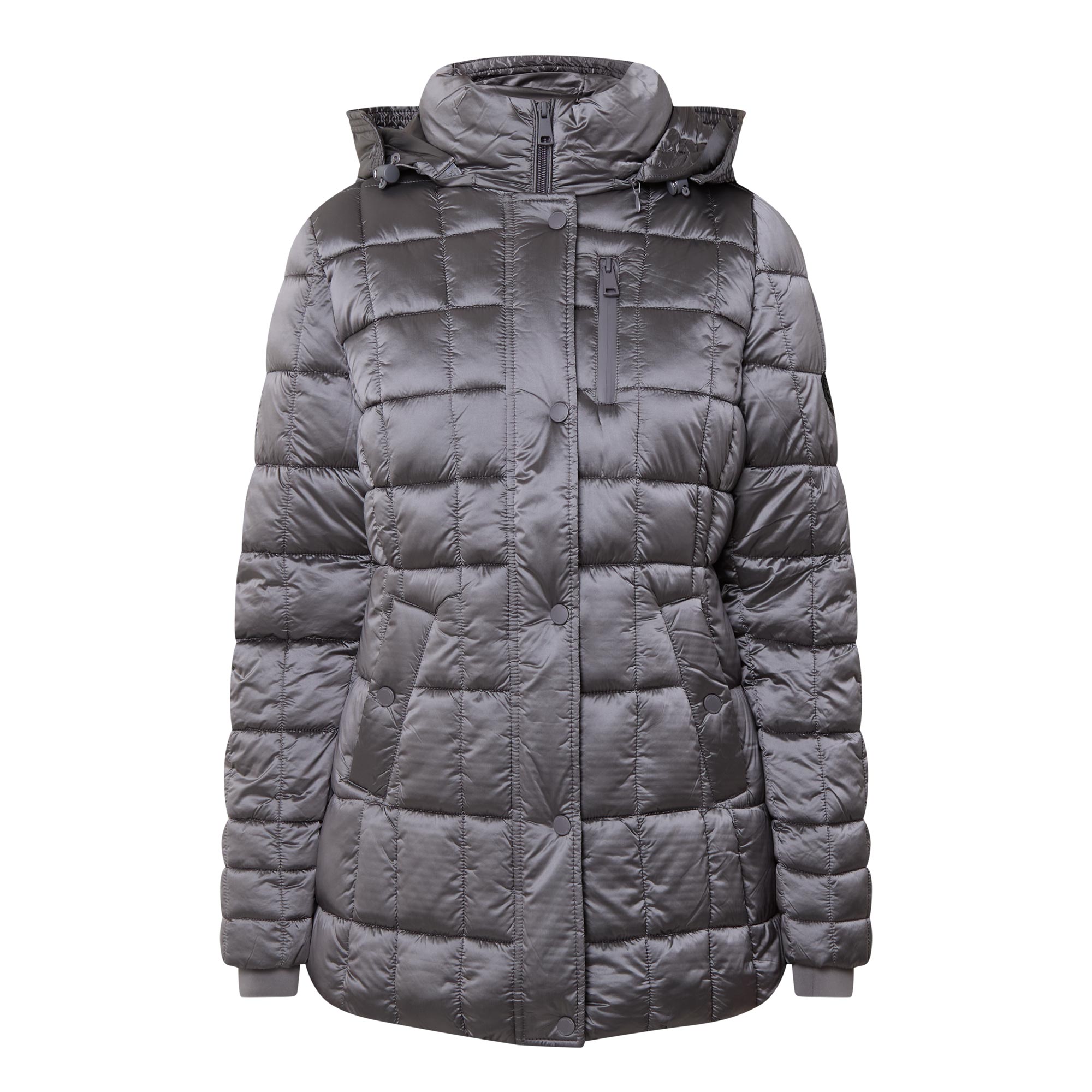 Quilted Removable-Hood Coat