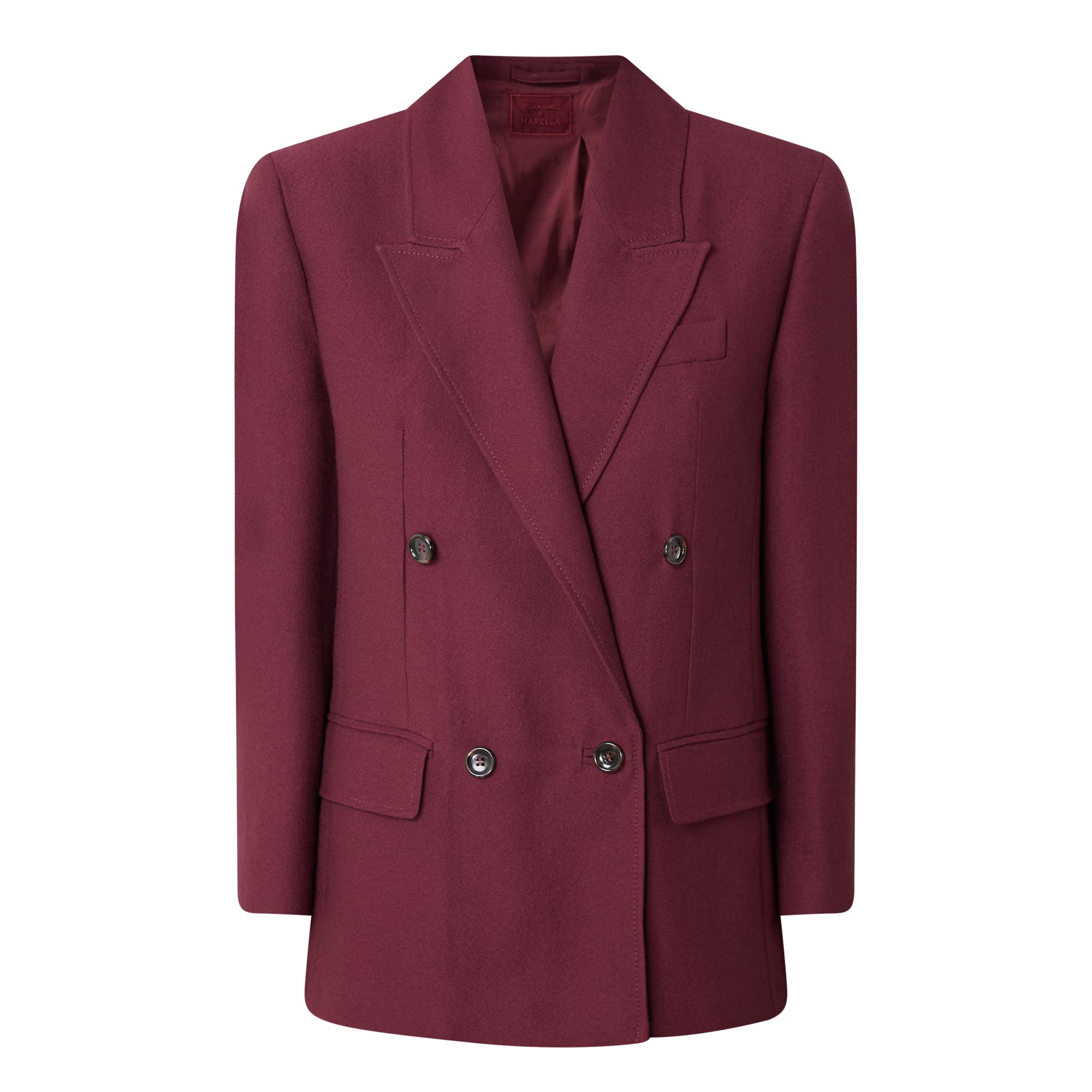 MARELLA Fluid Double-Breasted Oversized Blazer