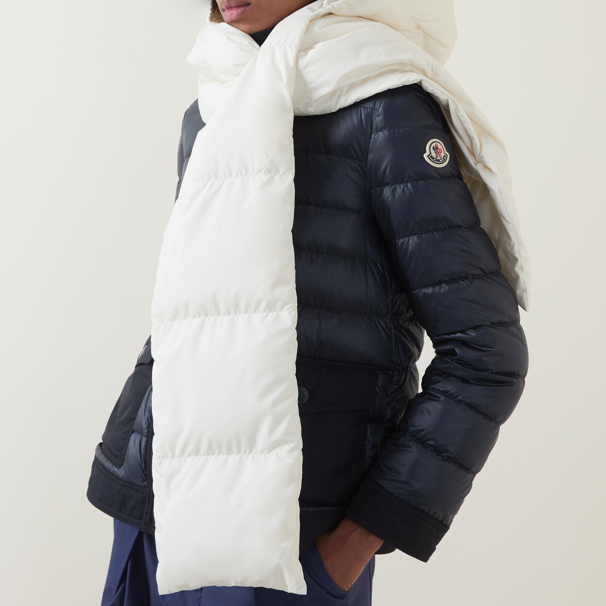 MONCLER Puffer Logo Scarf