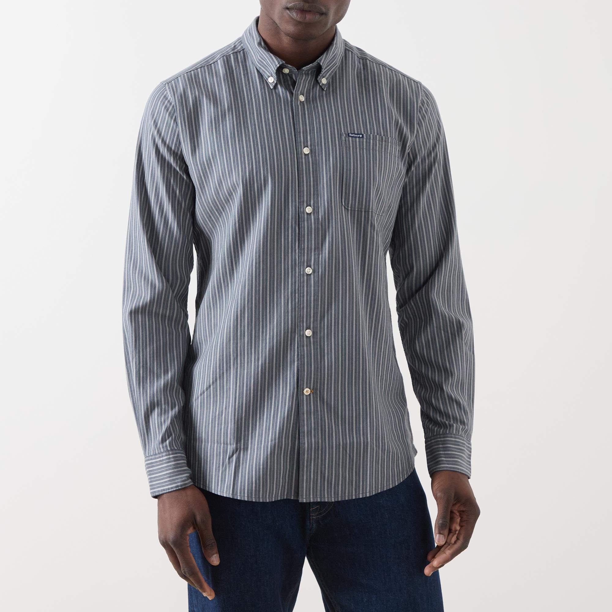 Longfield Logo Striped Shirt