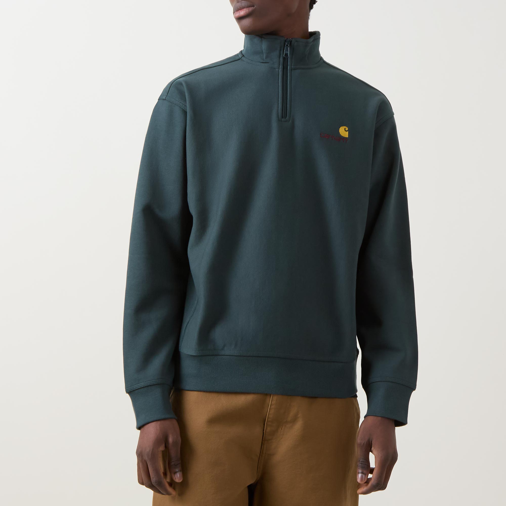 CARHARTT WIP American Script Half-Zip Sweatshirt
