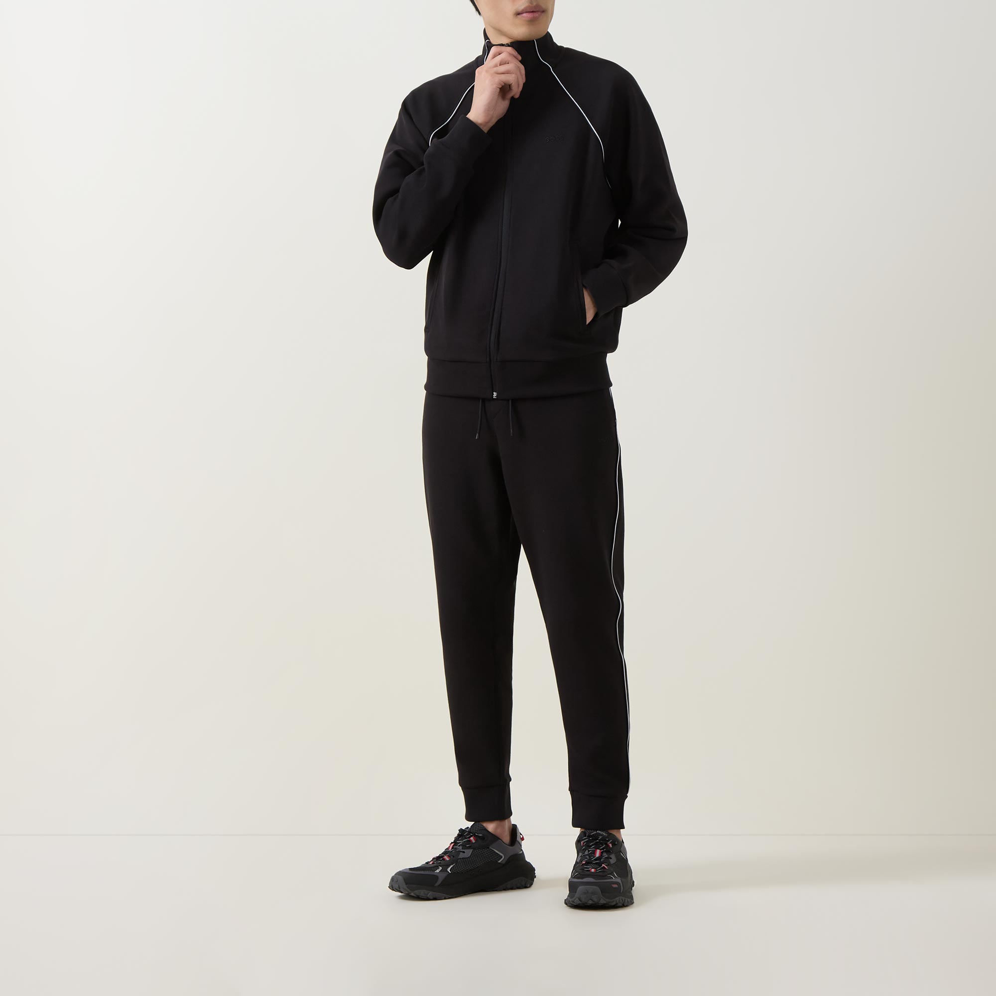 BOSS Contrast Stripe Logo Two-Piece Tracksuit