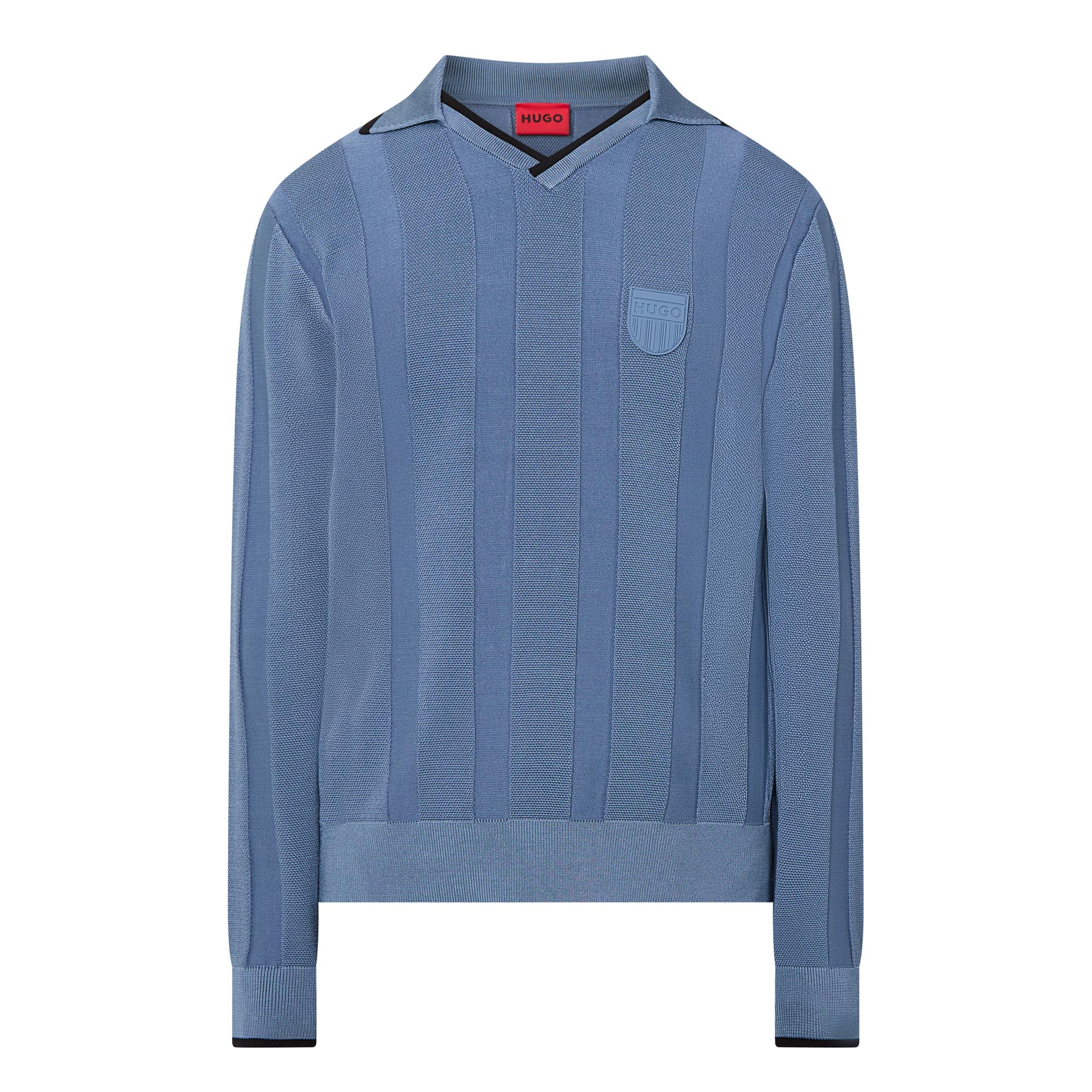 Spowle Crest Logo Tonal Striped Sweater