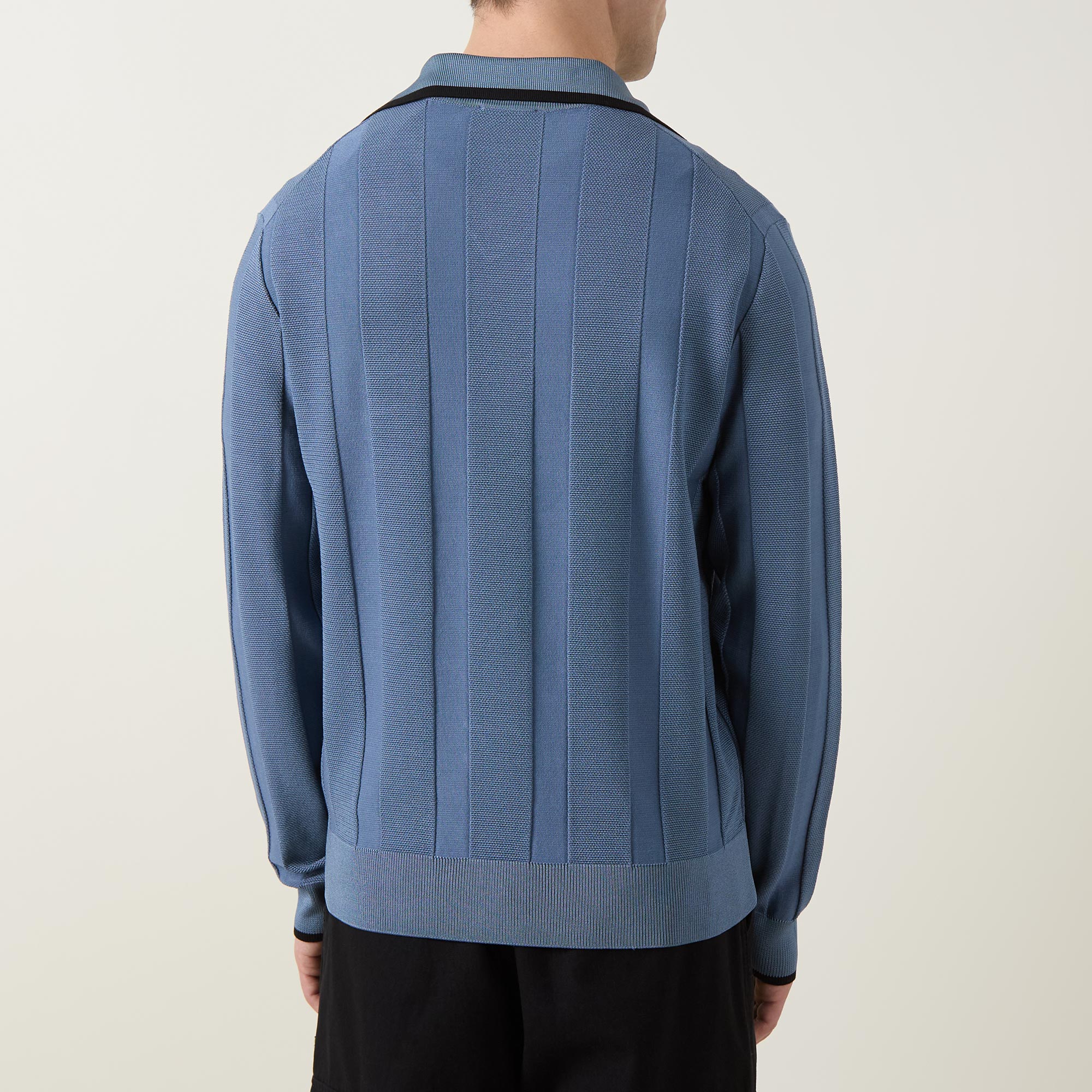 Spowle Crest Logo Tonal Striped Sweater