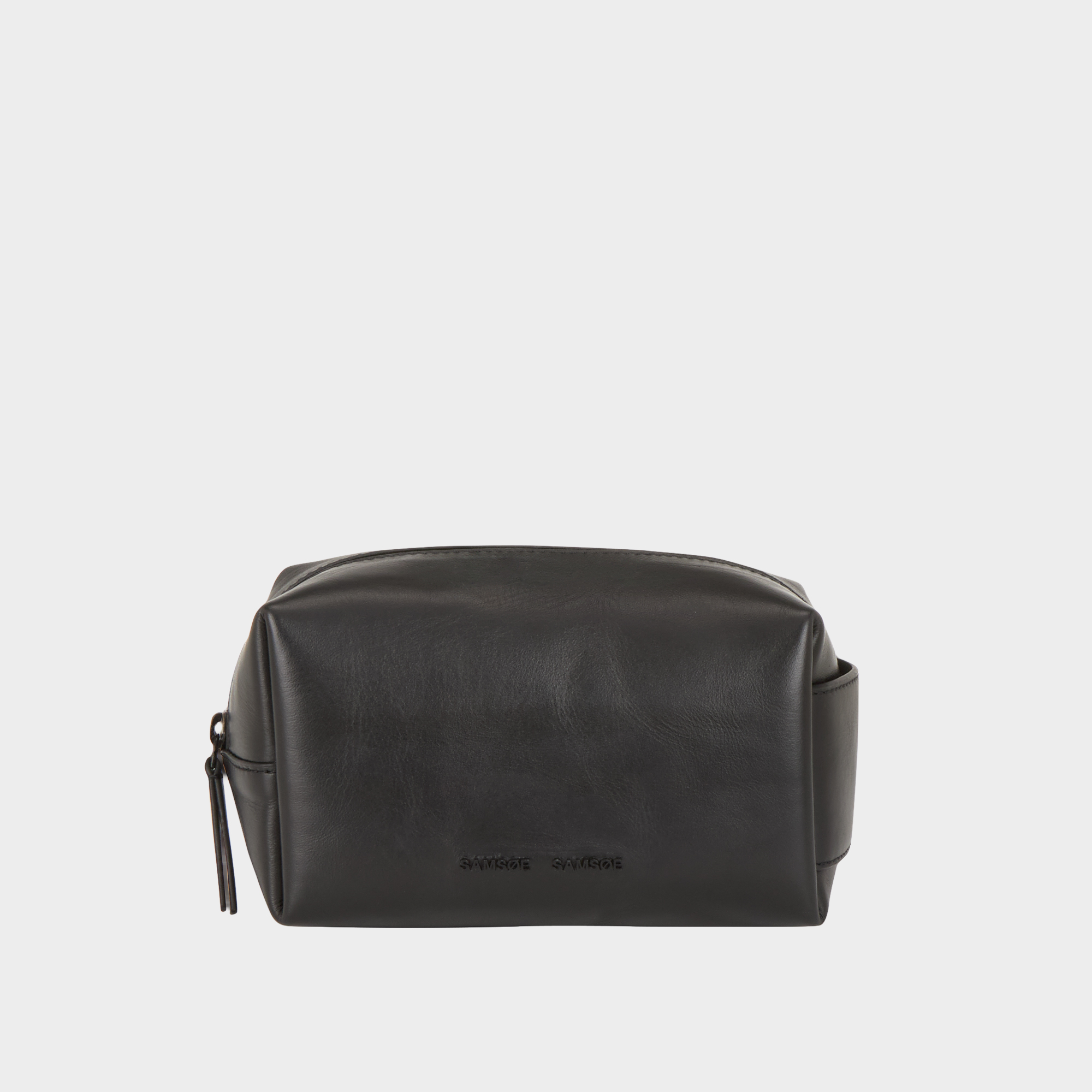 Linus Logo Leather Wash Bag