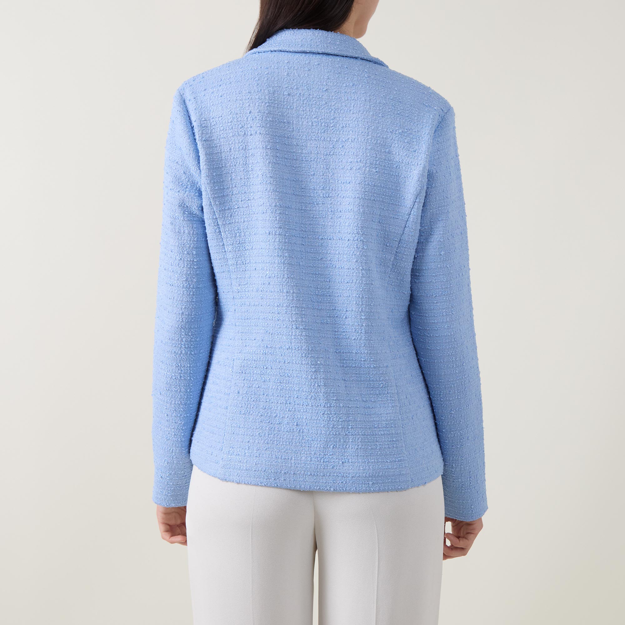 Bouclé Single Breasted Blazer