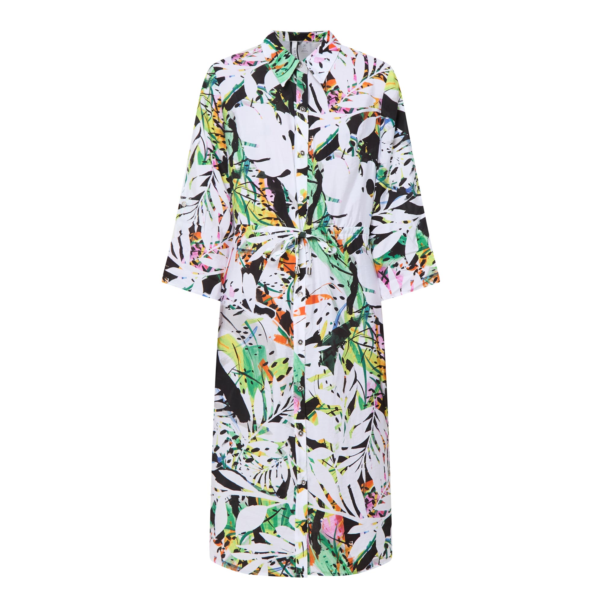 Tropical Shirt Dress