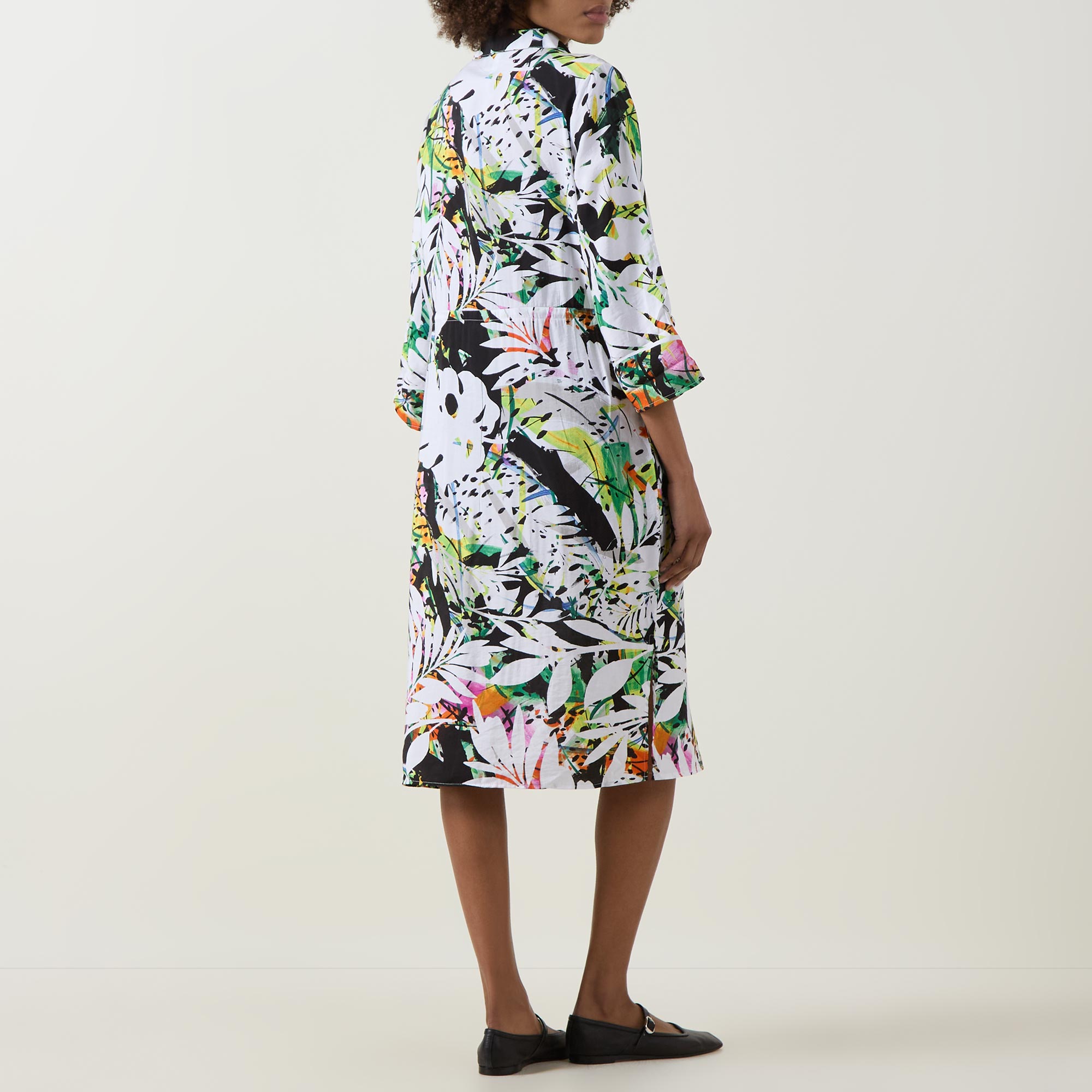 Tropical Shirt Dress