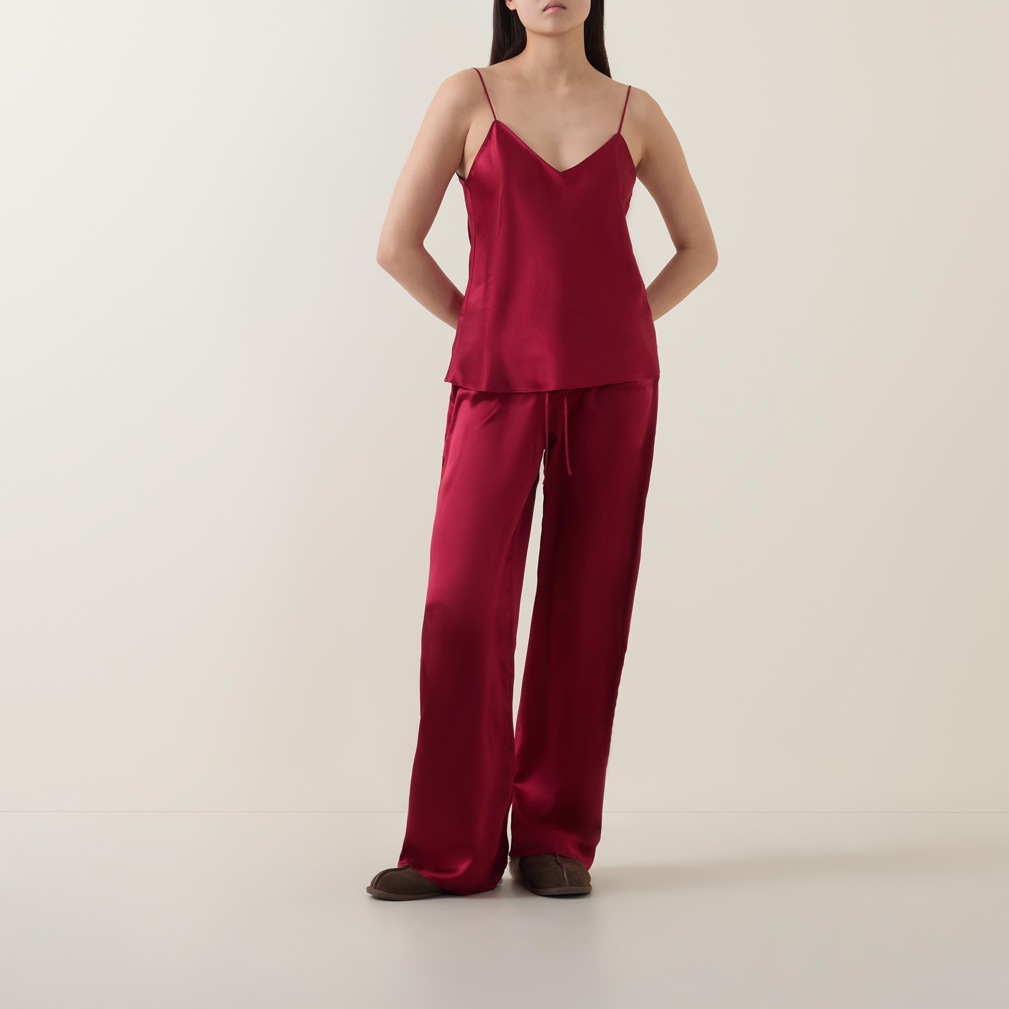 OLIVIA VON HALLE Camisole Silk Pyjama Set