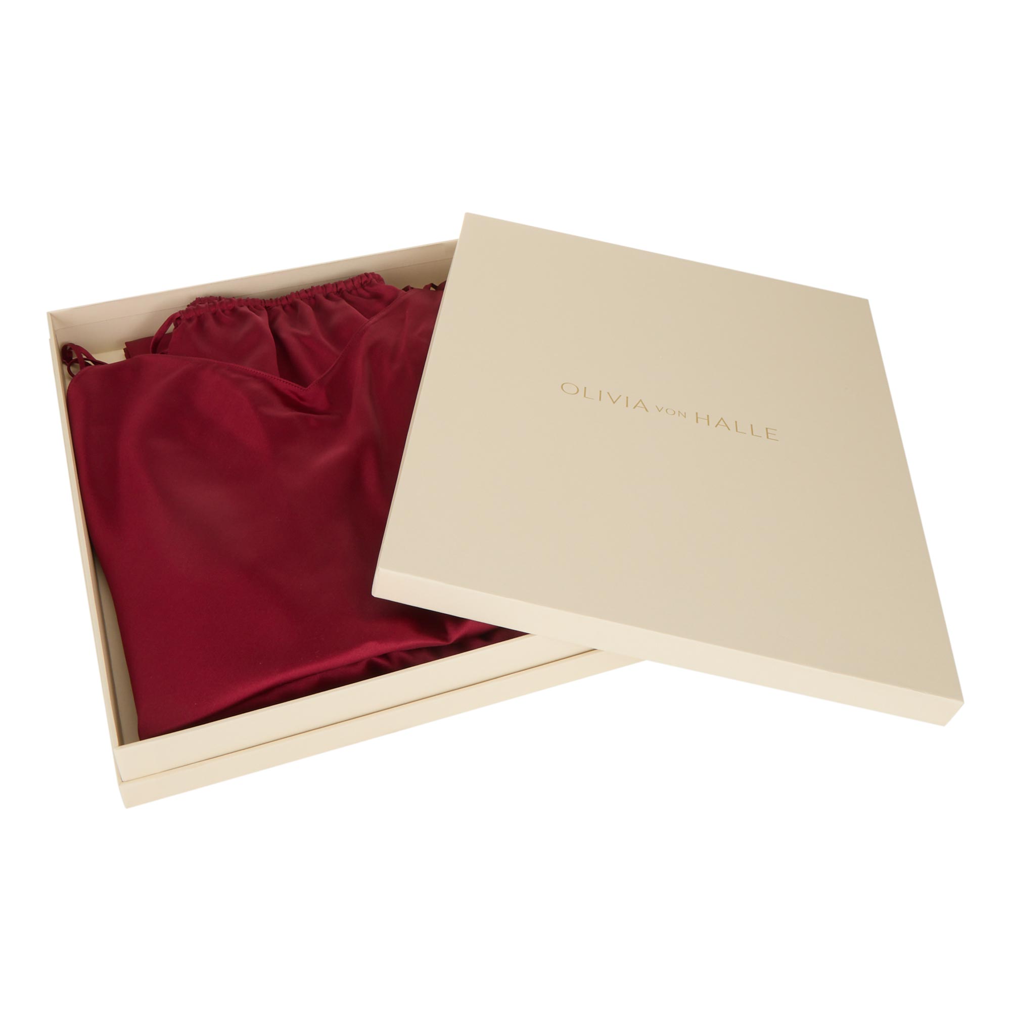 OLIVIA VON HALLE Camisole Silk Pyjama Set