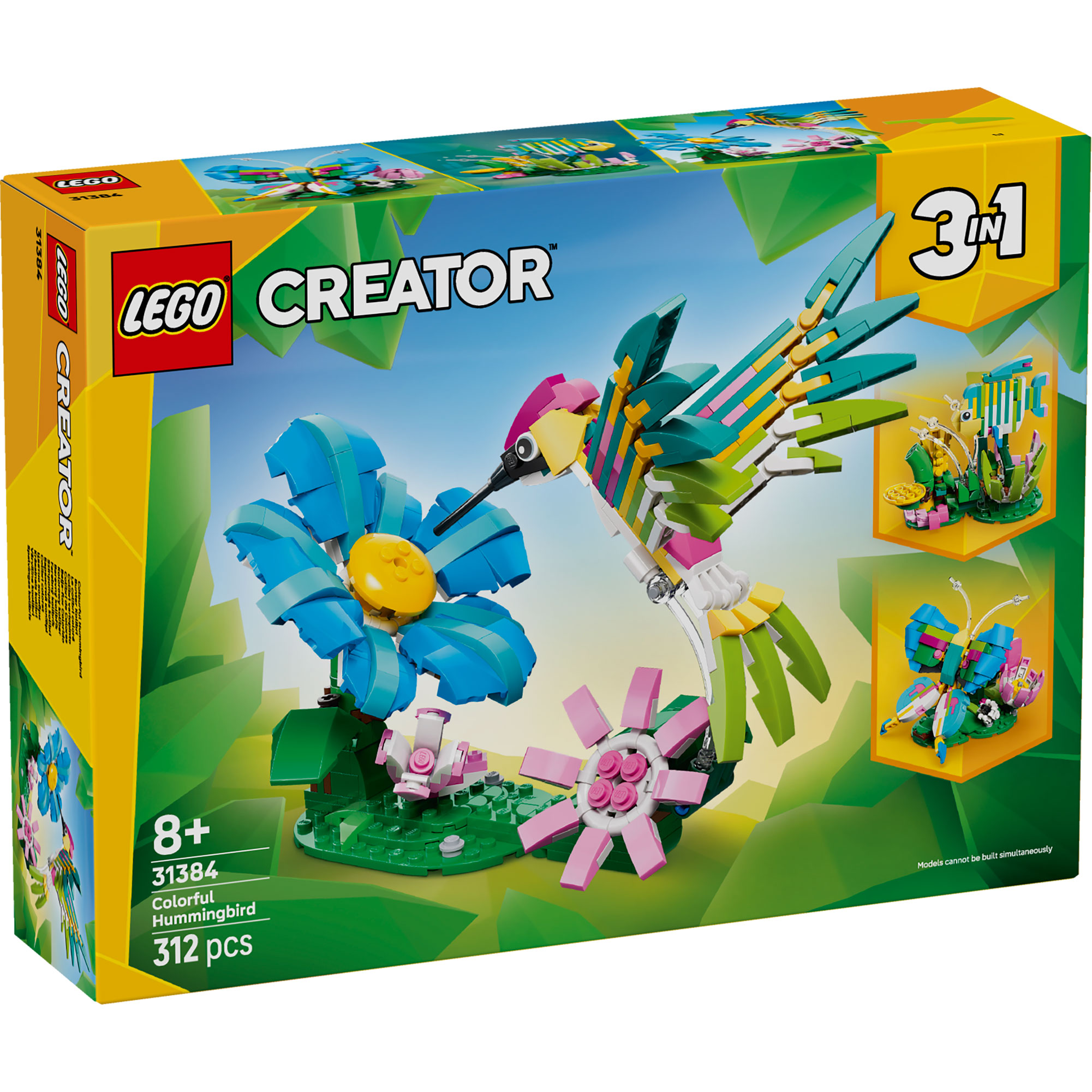 LEGO LEGO® Creator 3-in-1 Wild Animals: Colourful Hummingbird Décor