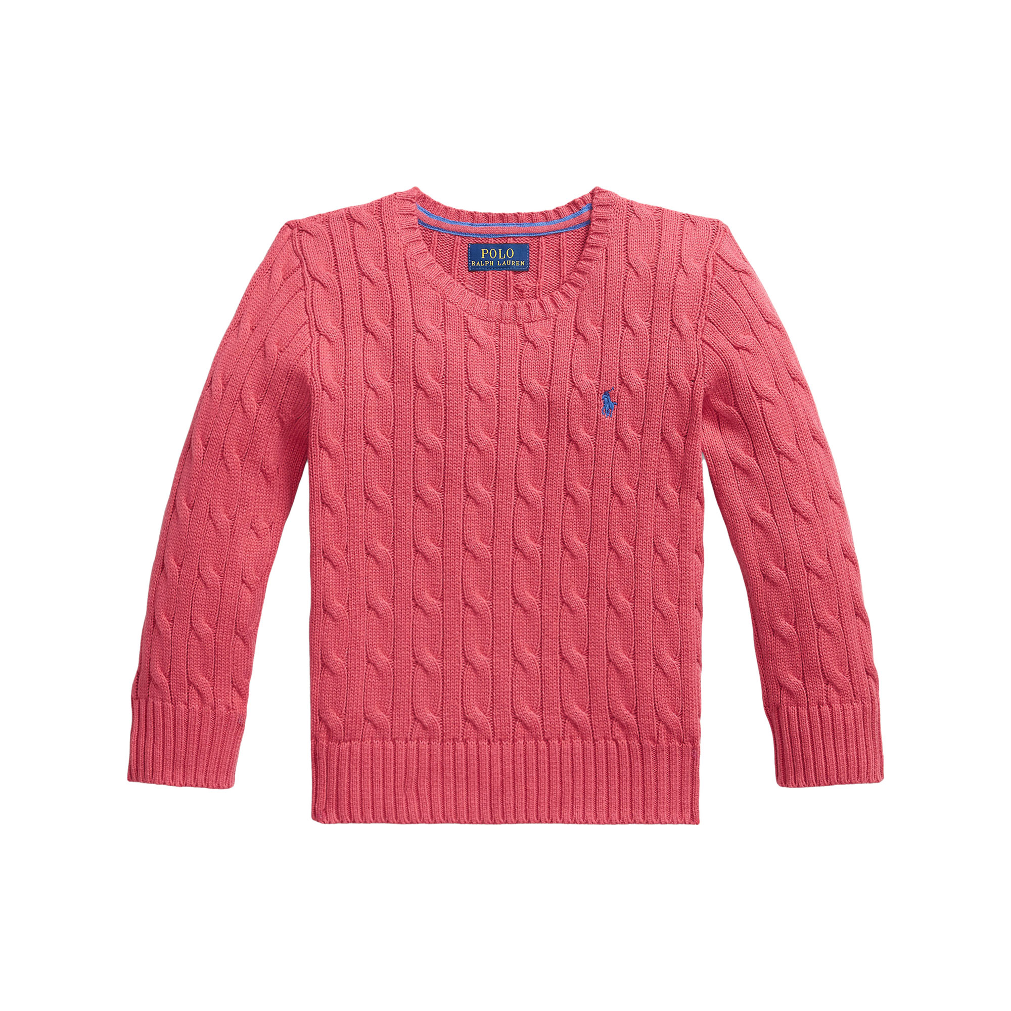 POLO RALPH LAUREN Polo Player Logo Cable-Knit Sweater 2-7 Years