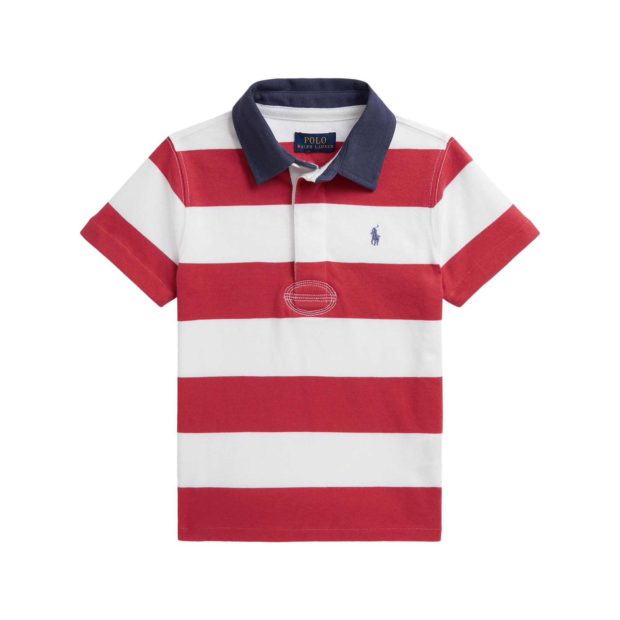 Polo Player Logo Striped Rugby Shirt 2-7 Years