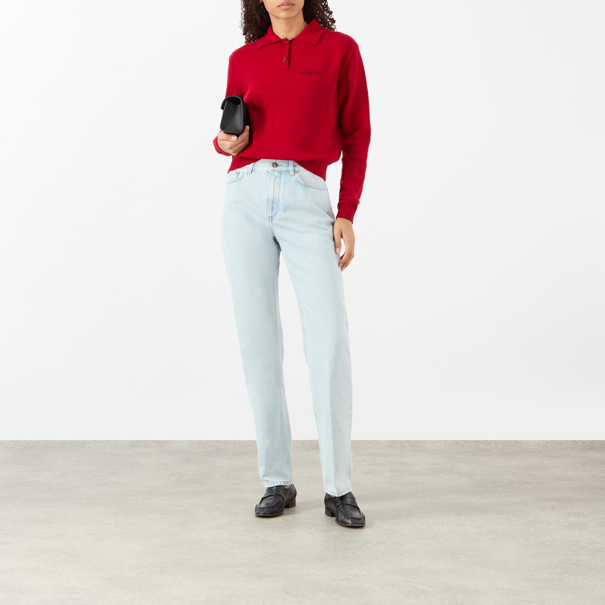 GIVENCHY Logo Straight Leg Jeans