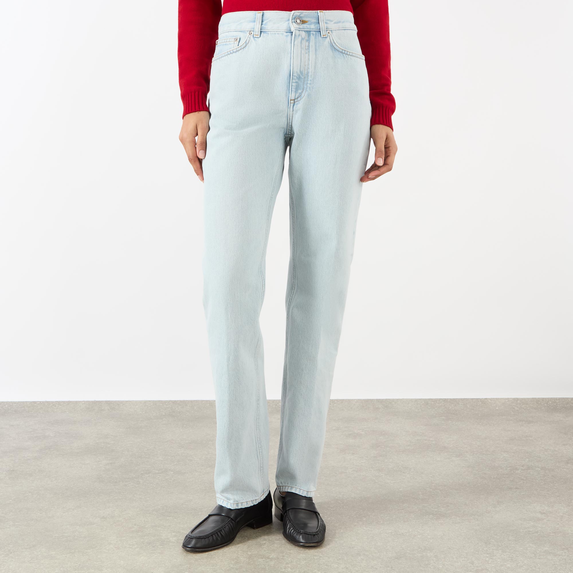 GIVENCHY Logo Straight Leg Jeans