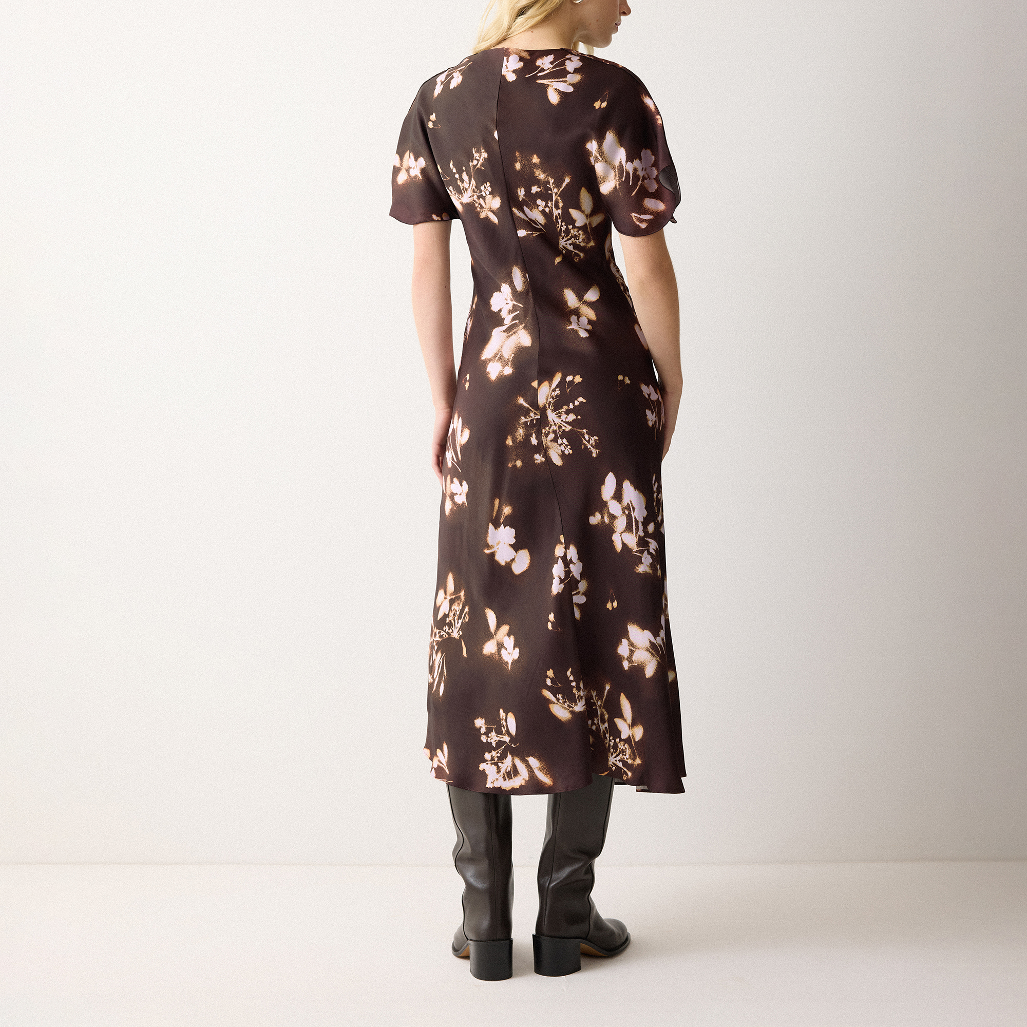 Spray Floral Dress