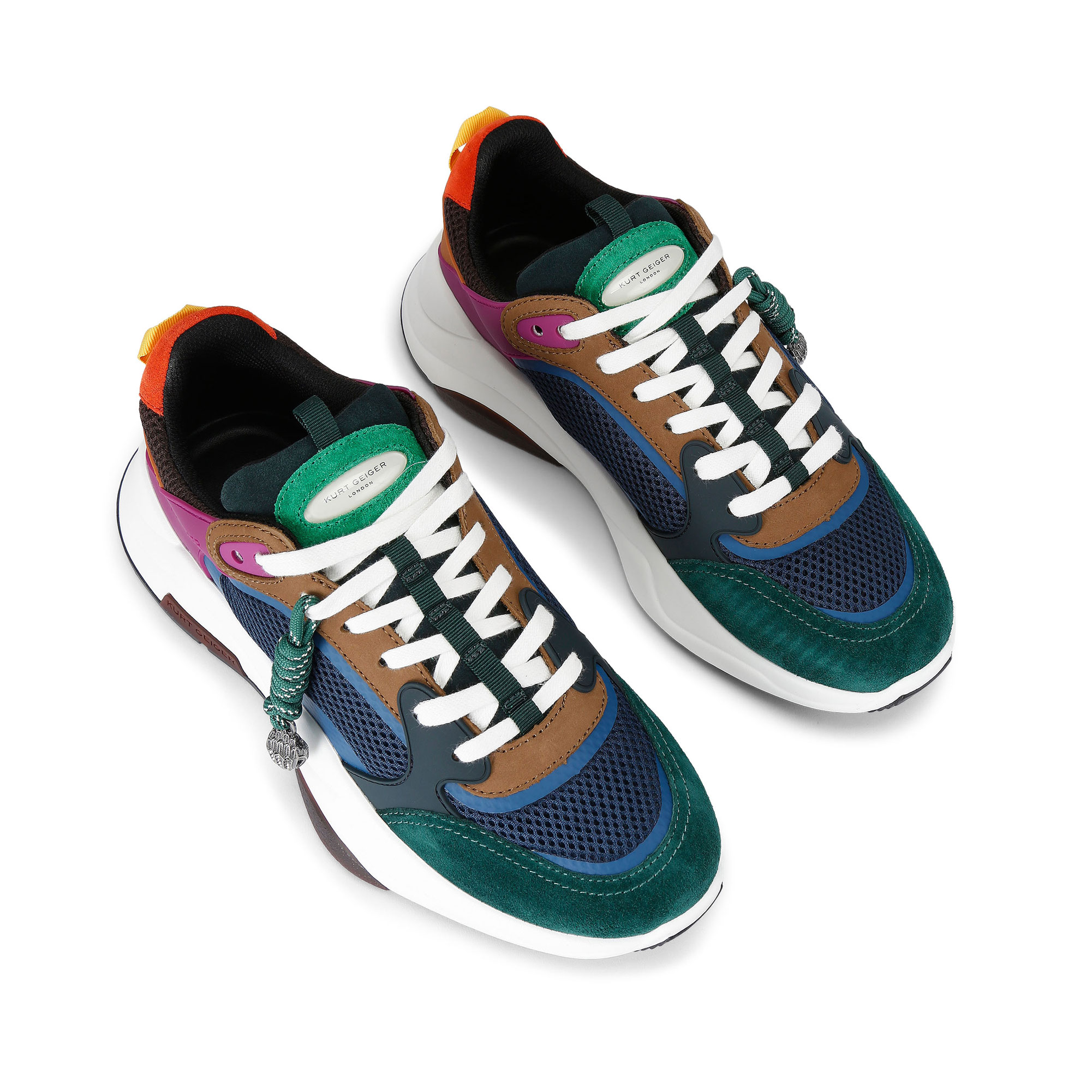 Royston Mesh Panel Lace Up Trainers