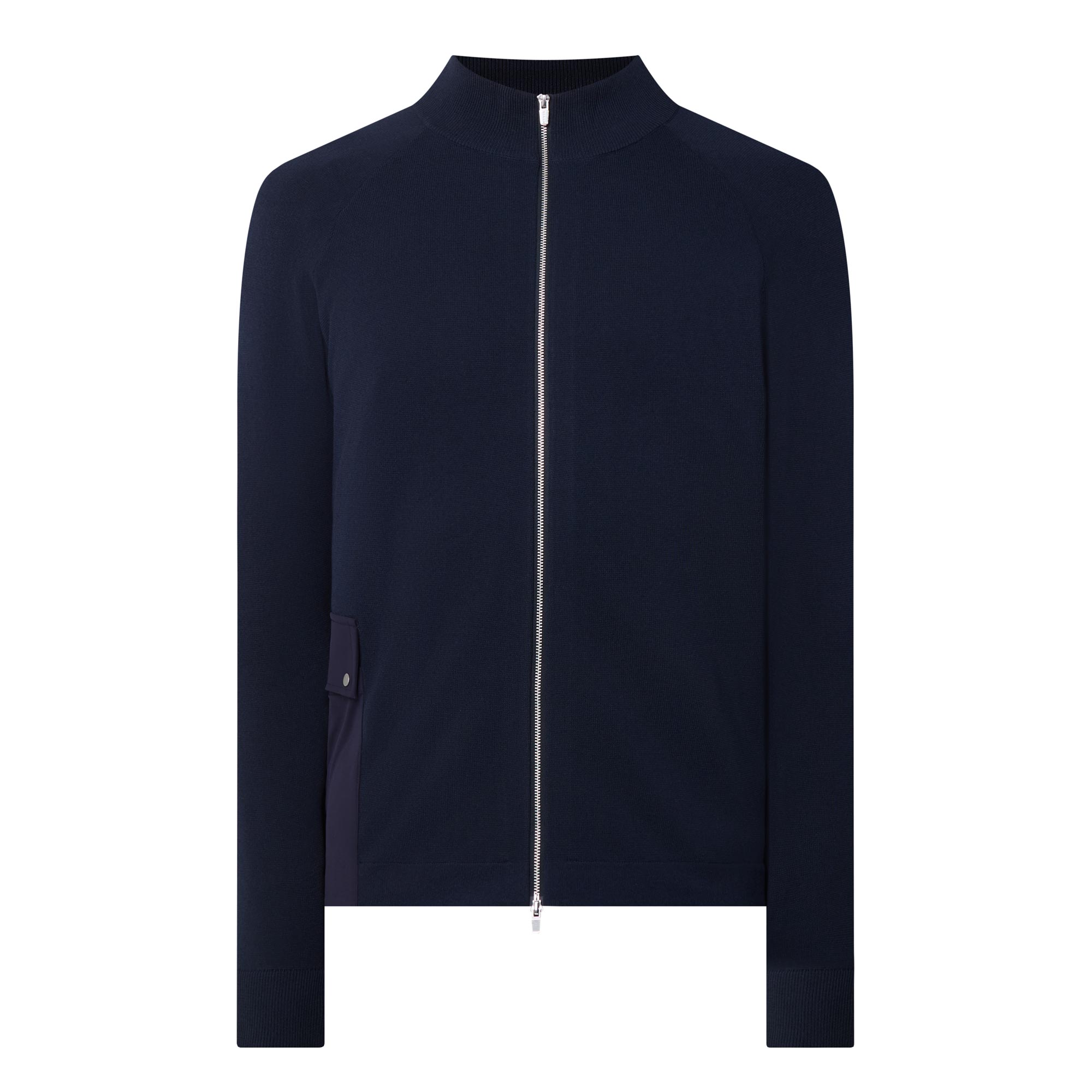 Flap Pocket Zip Sweatshirt