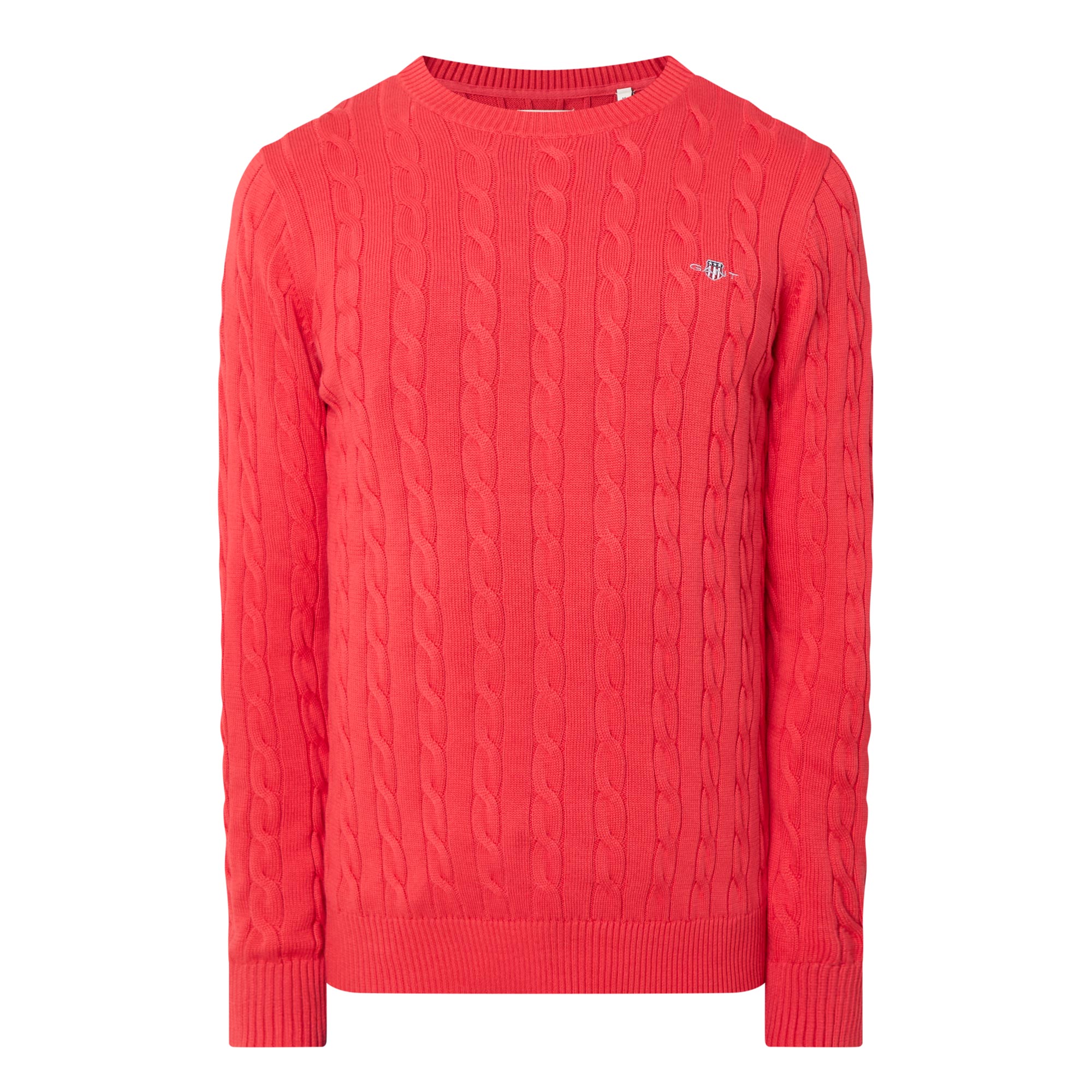 GANT Shield Logo Cable Knit Sweater