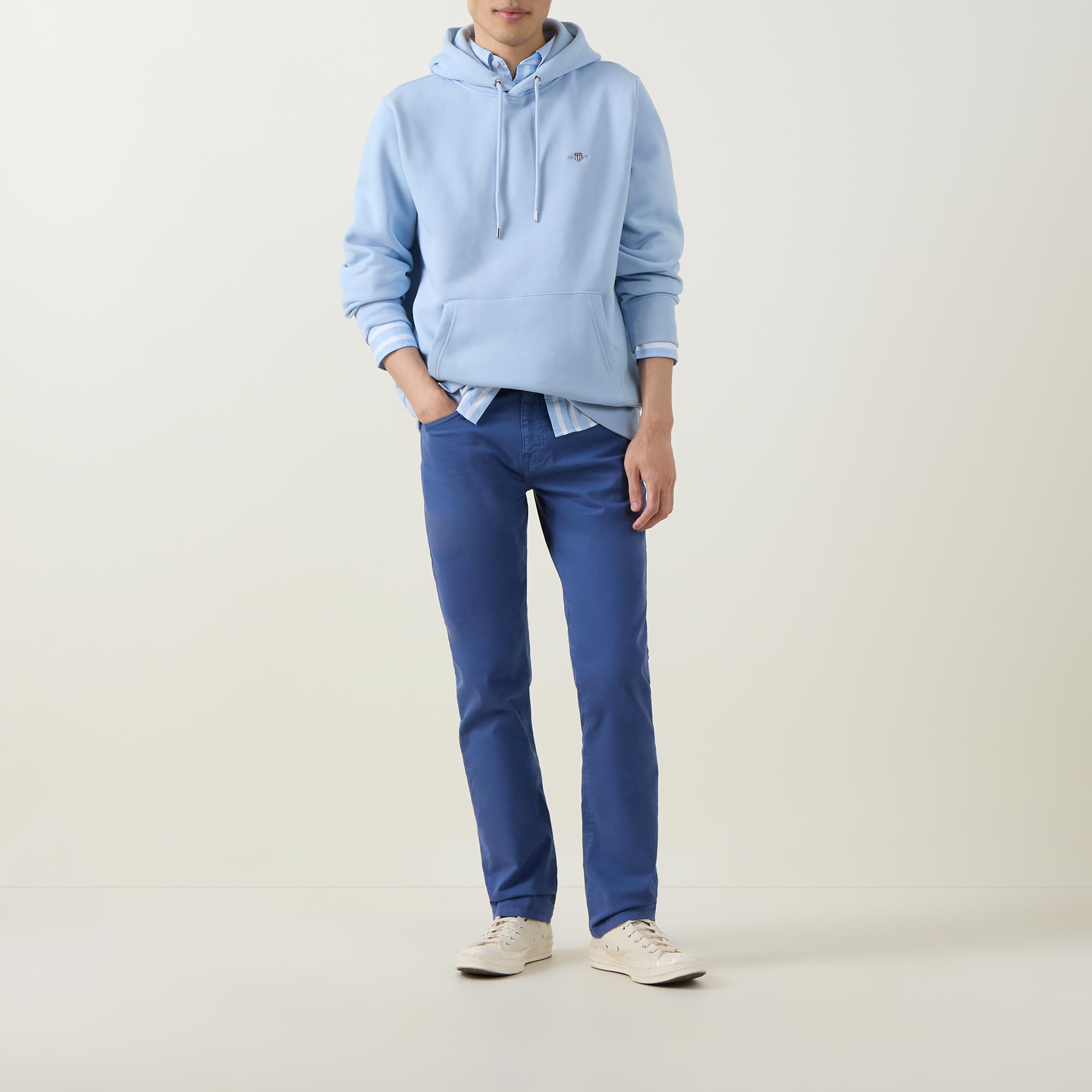 Shield Logo Drawstring Hoodie