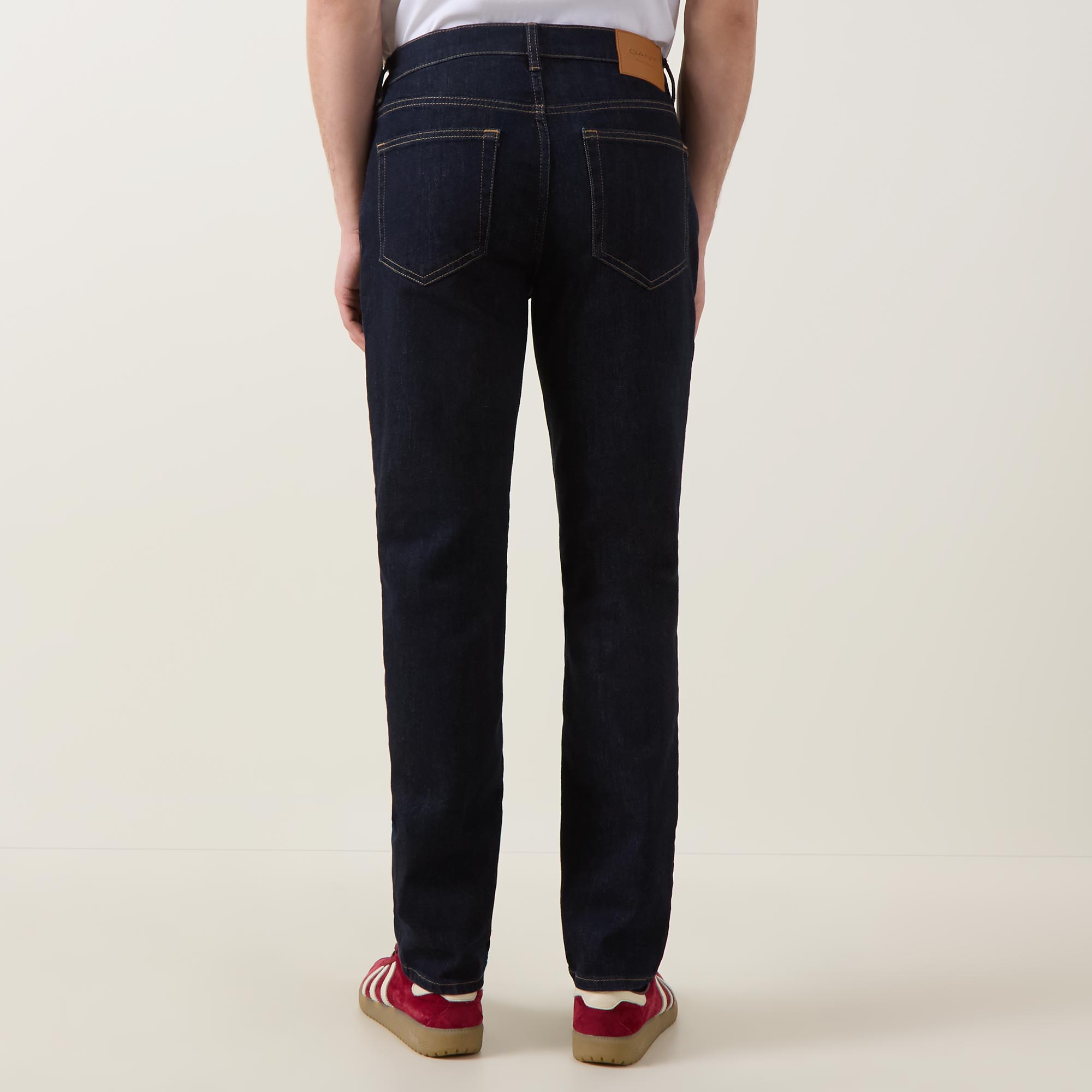 Clean Wash Straight Leg Denim Jeans