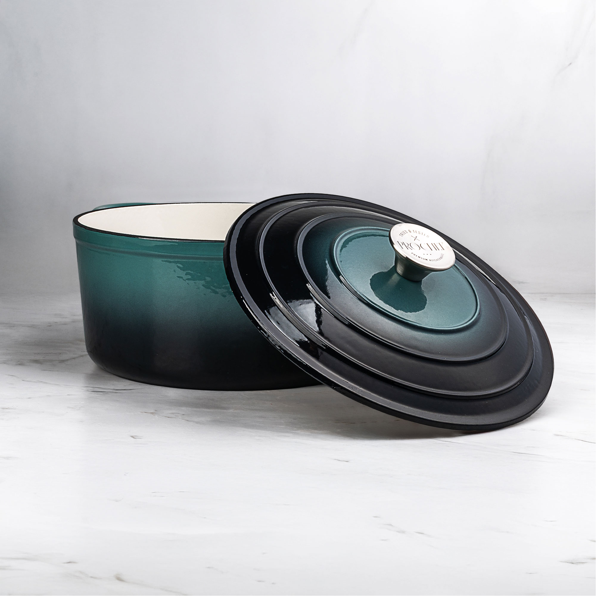 PROCHEF Cast Iron Round Casserole 21cm