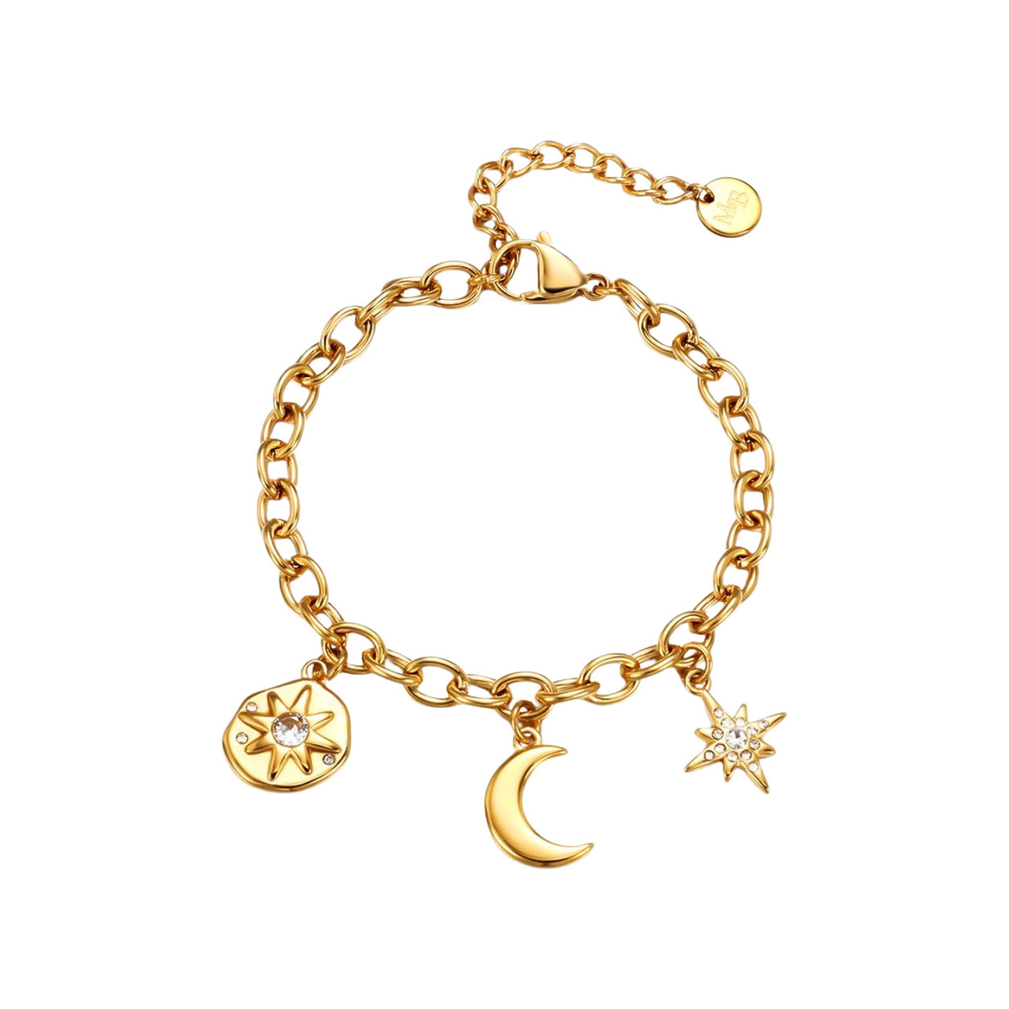 My Sun, Moon & Stars Charm Bracelet