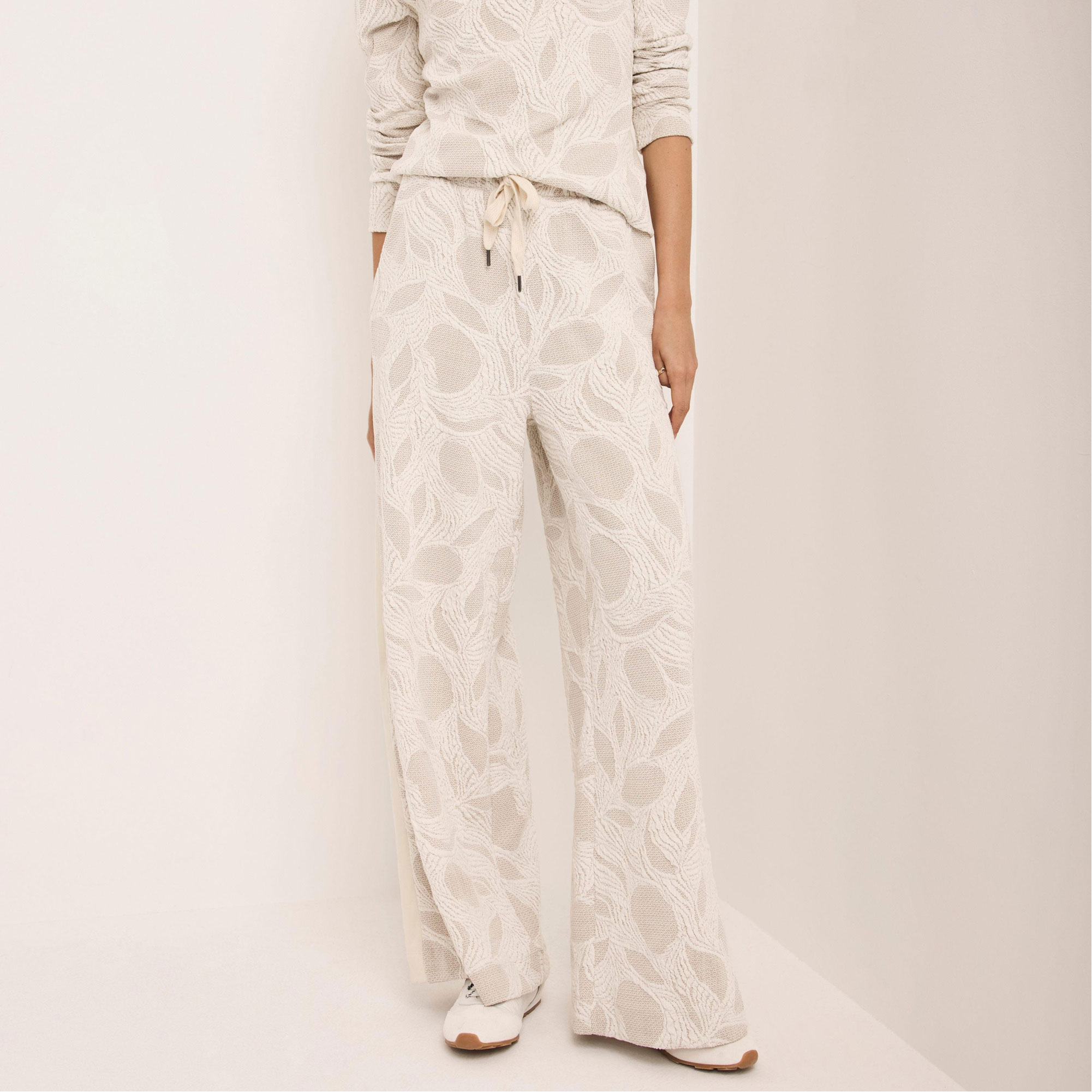 High-Rise Jacquard Trousers