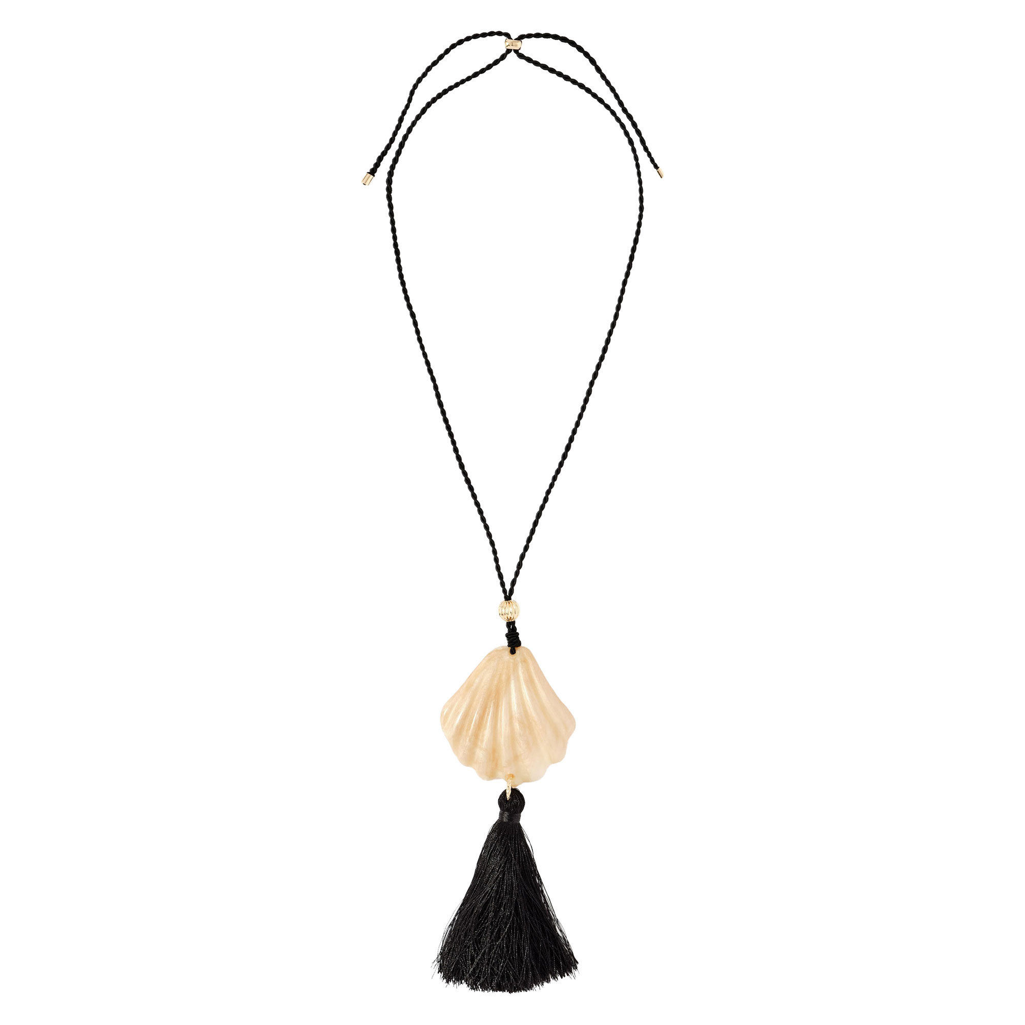 Shell Tassel Pendant Necklace