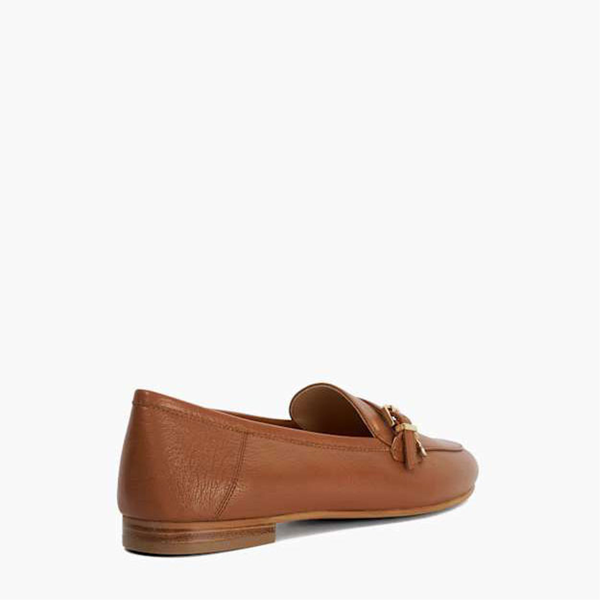 Greya Leather Charm Detail Loafers