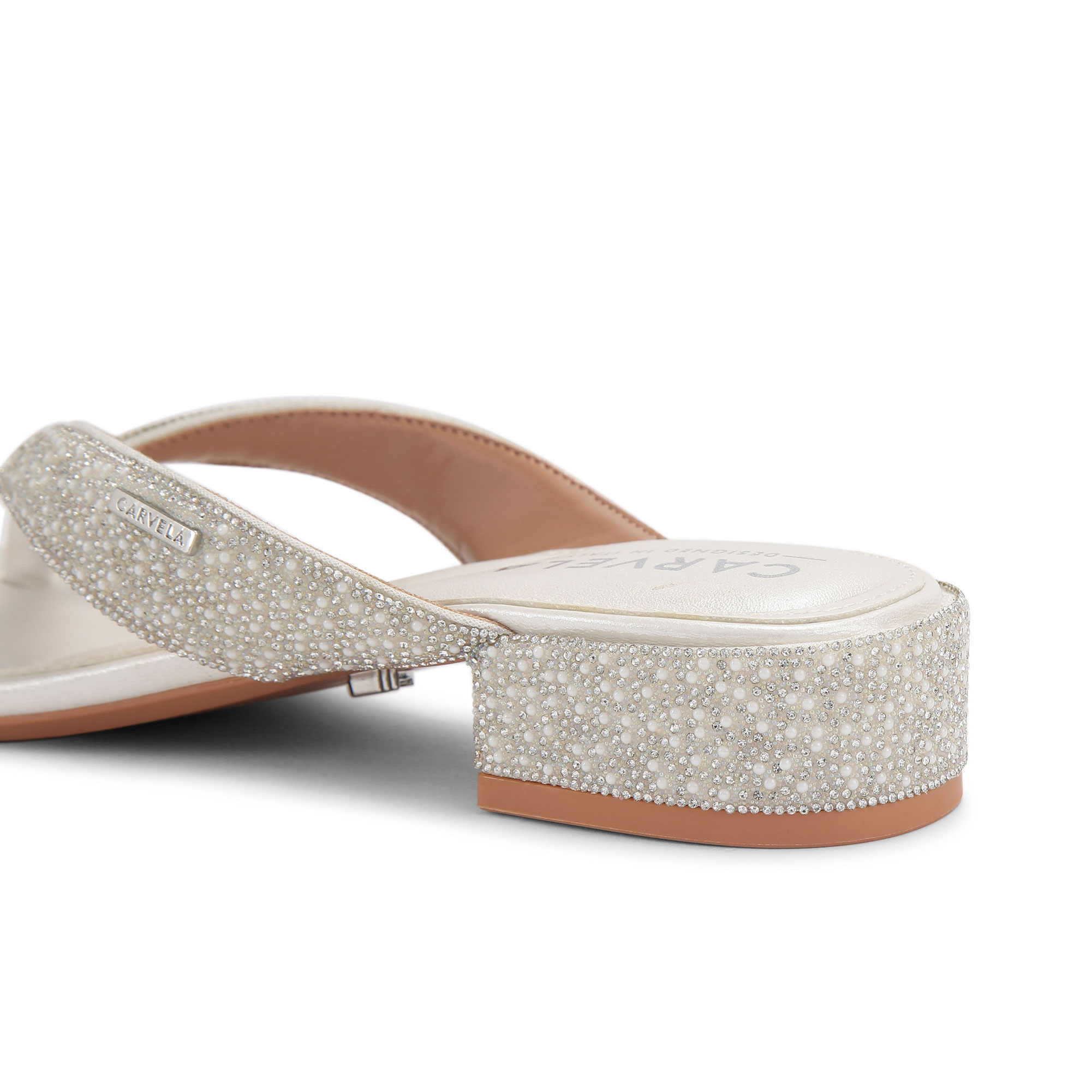 Portici Embellished Block Heeled Slides