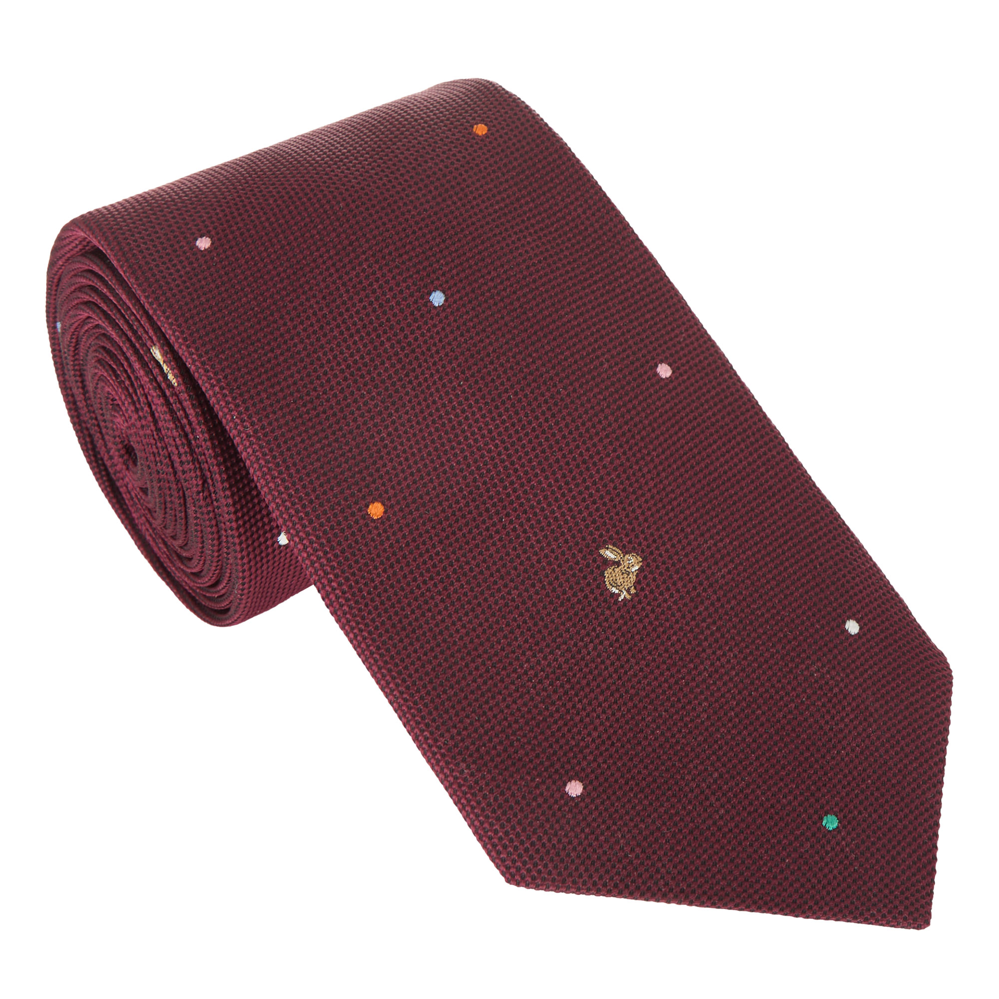 PAUL SMITH Spotted Rabbit Silk Tie