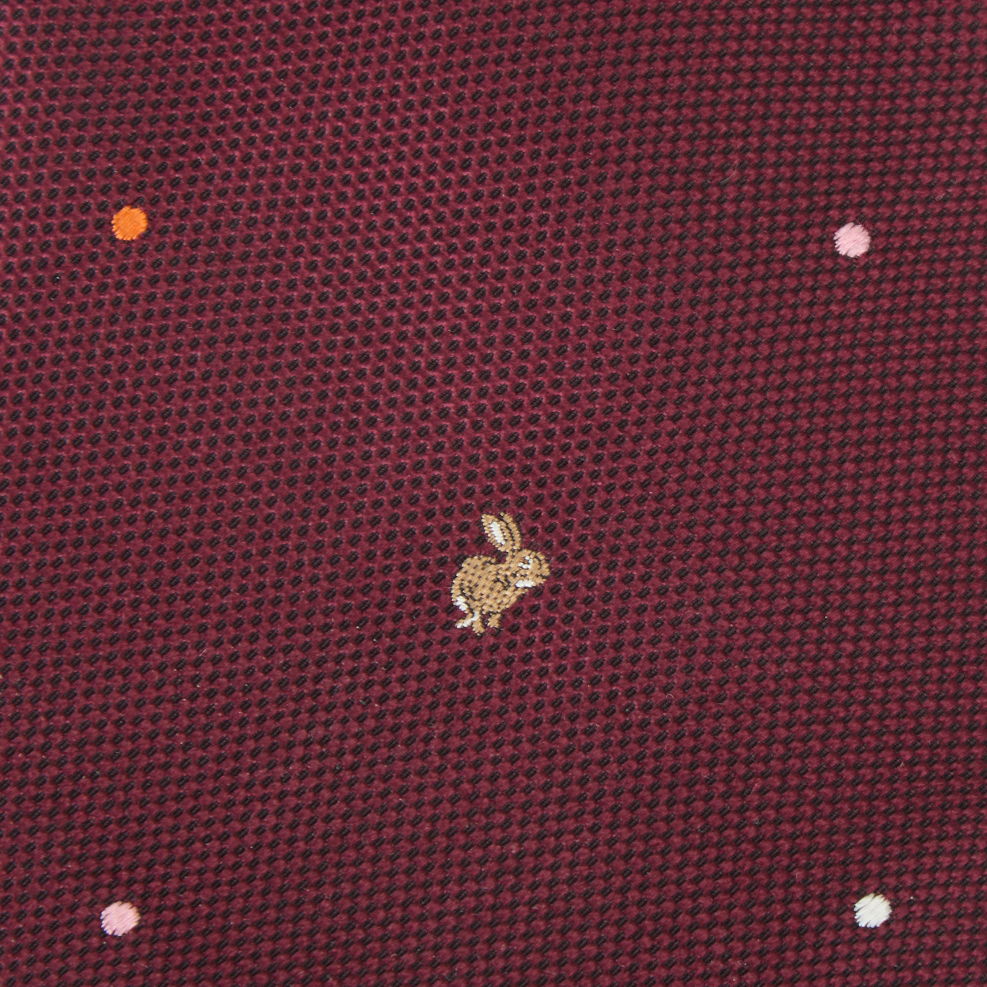 PAUL SMITH Spotted Rabbit Silk Tie