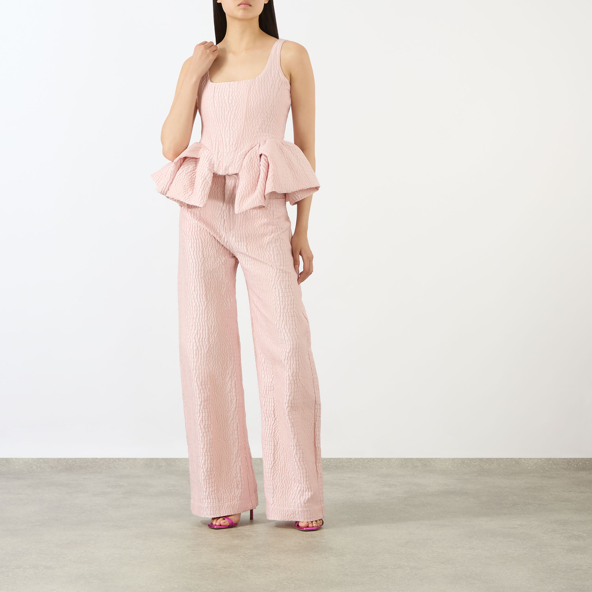 MARQUES ALMEIDA Textured Brocade Boyfriend Jeans