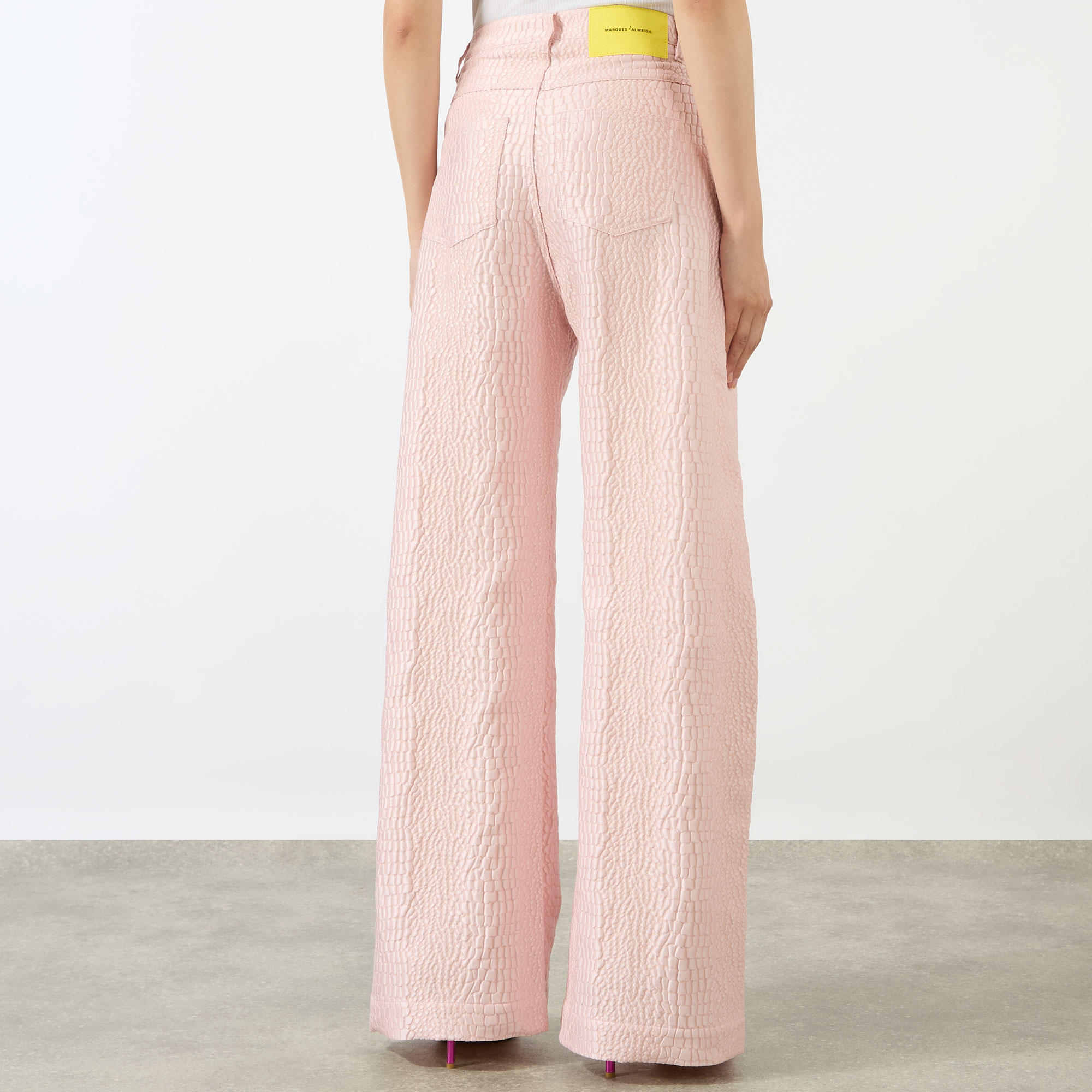 MARQUES ALMEIDA Textured Brocade Boyfriend Jeans