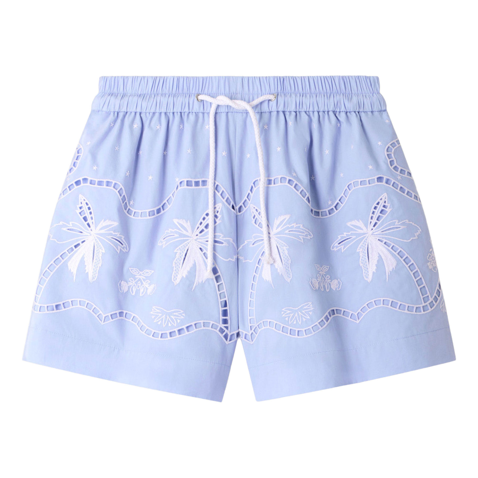SANDRO Embroidered Pam Tree Shorts