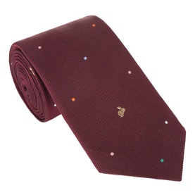 PAUL SMITH Spotted Rabbit Silk Tie